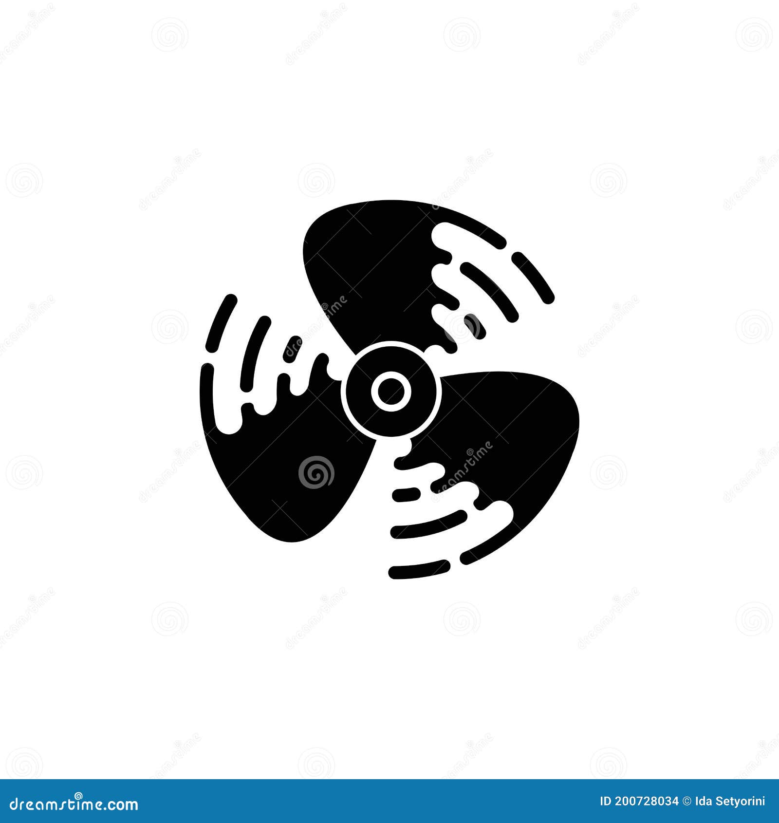 Wind fan logo stock vector. Illustration of boat, airplane - 200728034