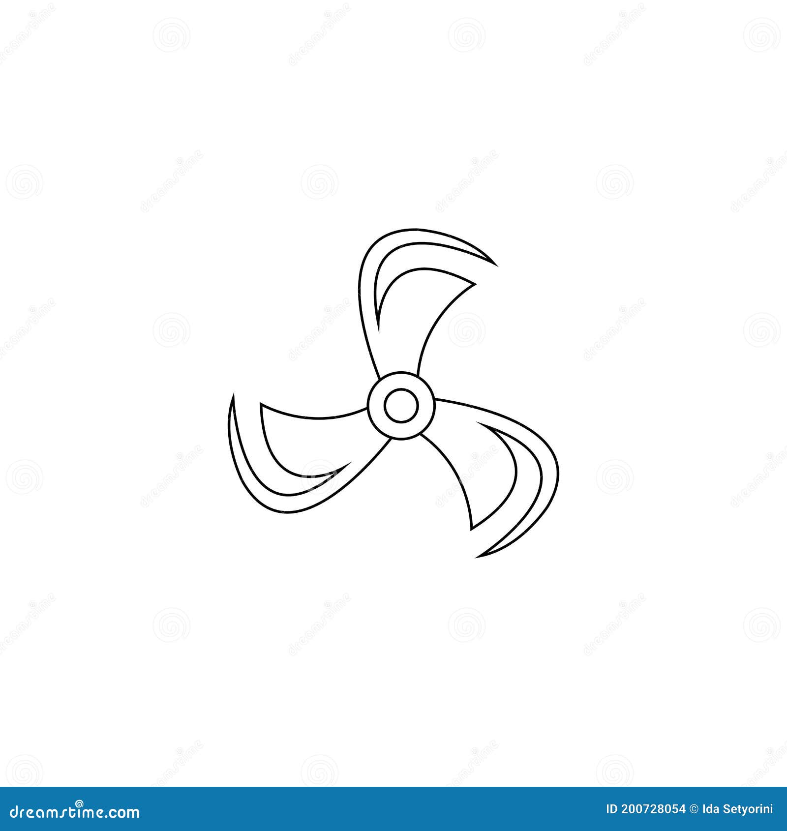 Wind fan logo stock vector. Illustration of ventilator - 200728054