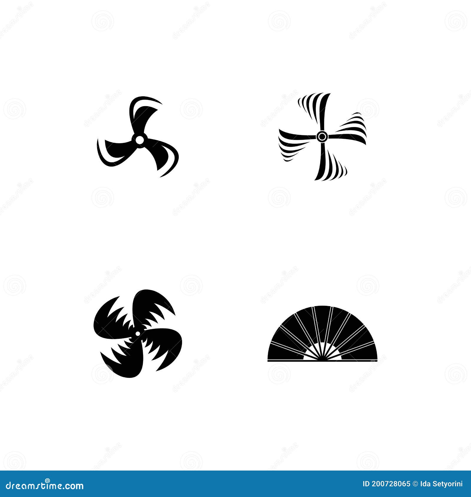 Wind fan logo stock vector. Illustration of wind, cooler - 200728065