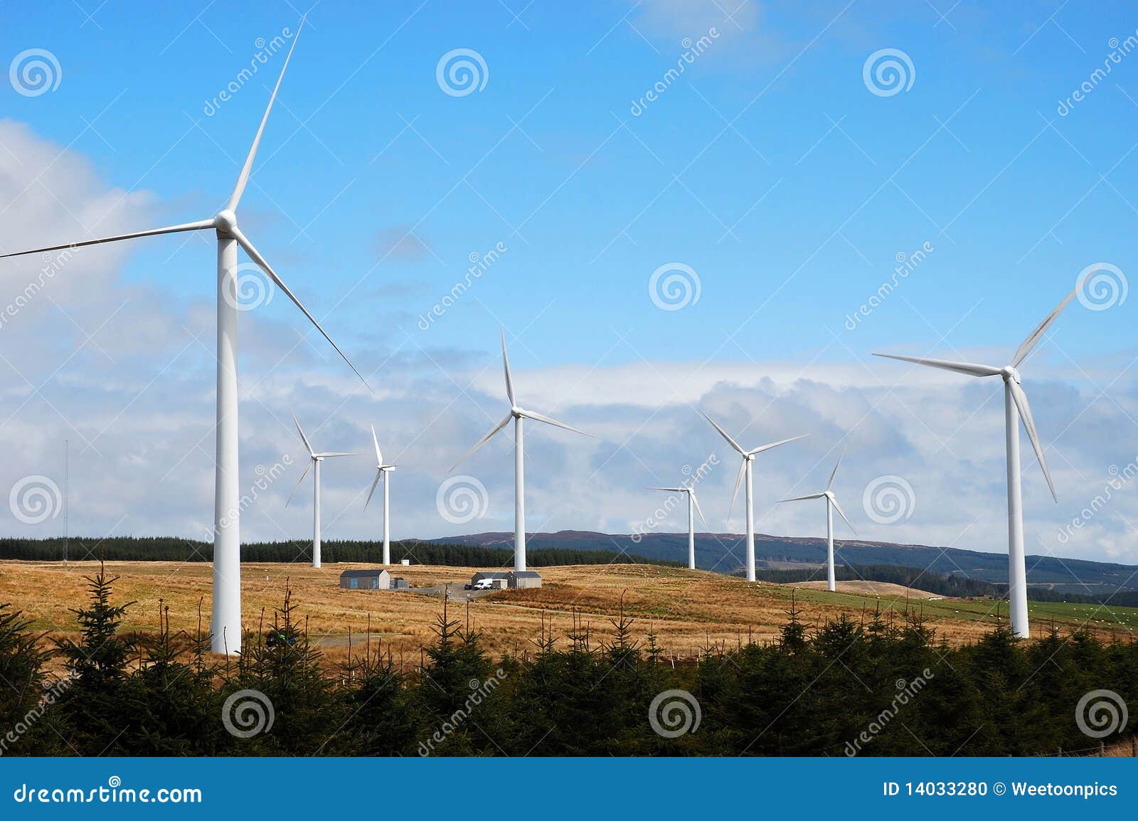 Wind Farm. stock photo. Image of electricity, windmill - 14033280