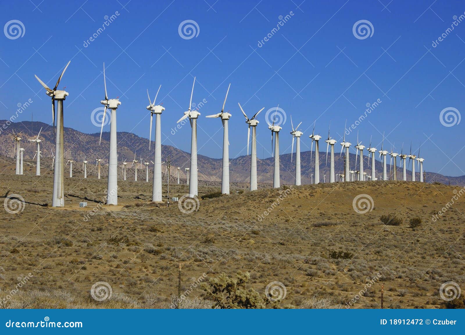 Wind farm stock photo. Image of green, electricity, power - 18912472