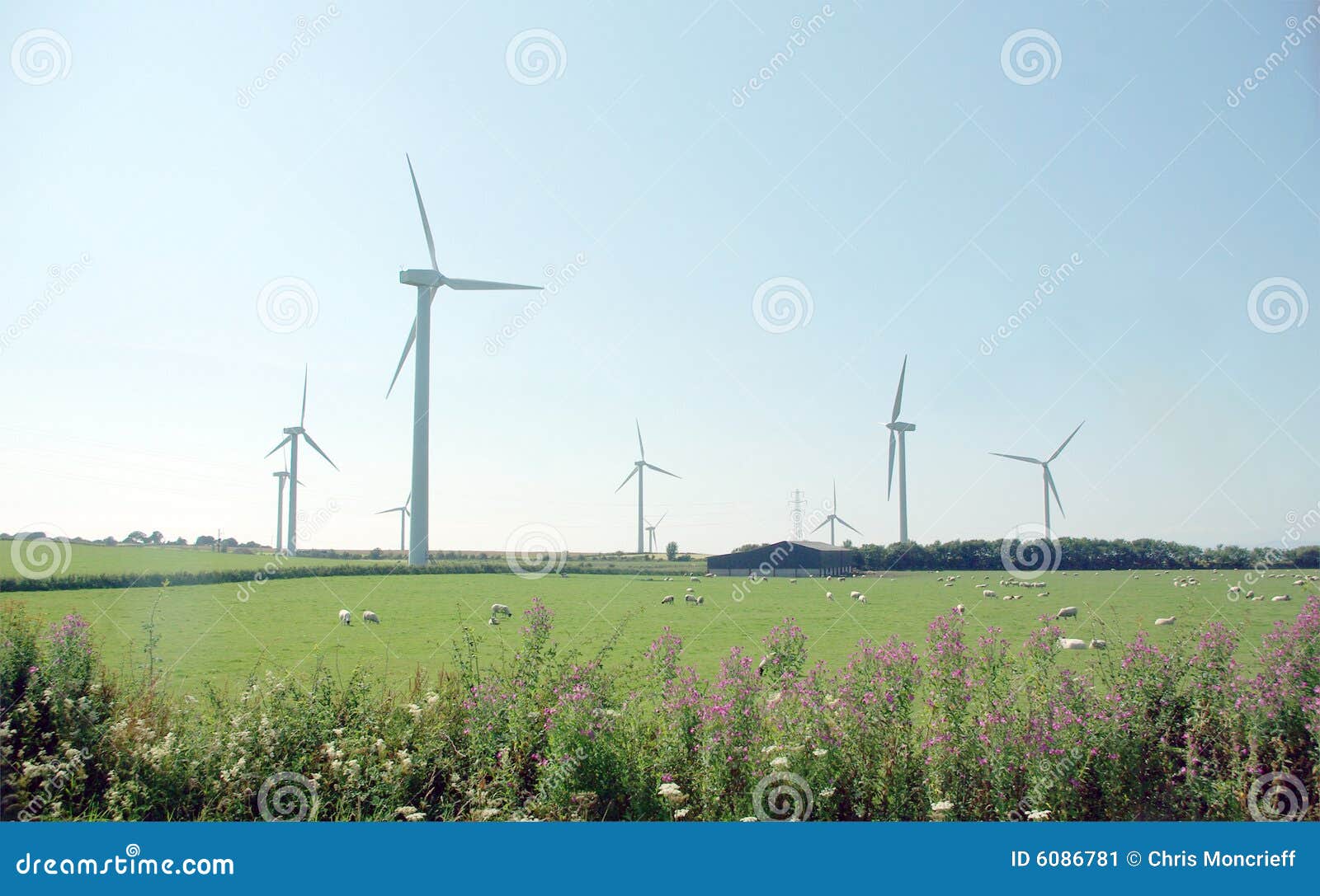 Wind Farm 2 stock image. Image of turbine, turbines, wind - 6086781