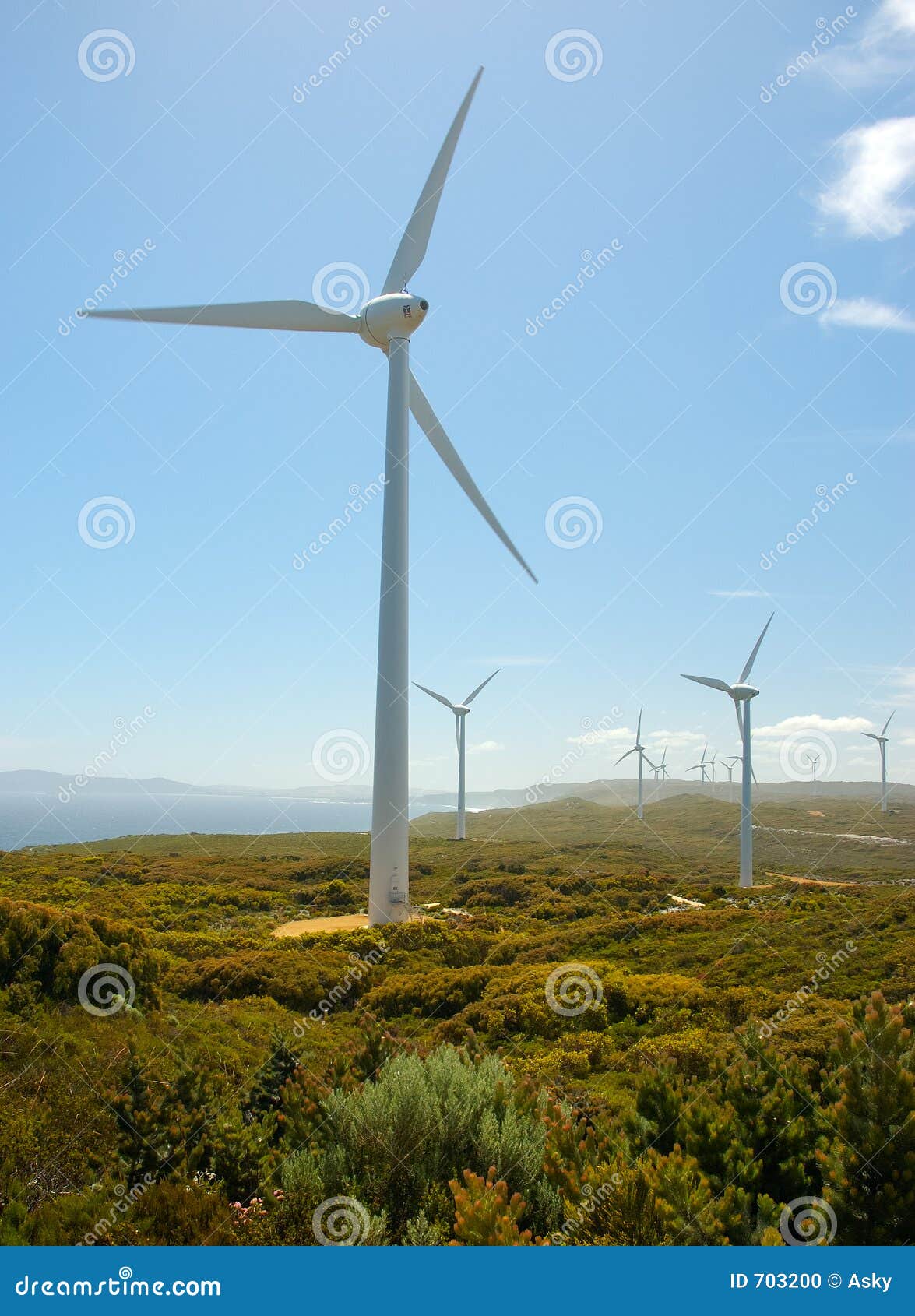 Wind Farm stock photo. Image of farm, ecological, carbon - 703200
