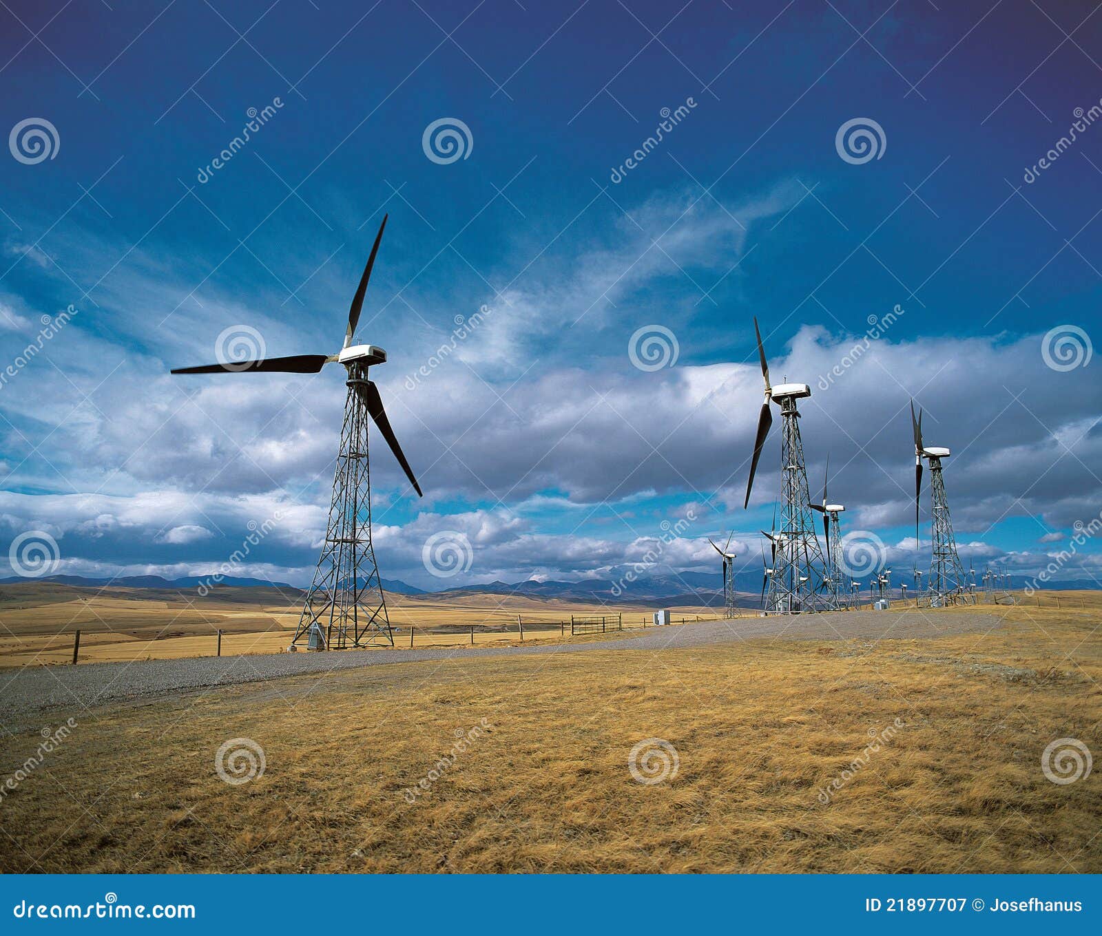 Wind Farm at Cowley, Alberta Stock Image - Image of windmills, alberta ...