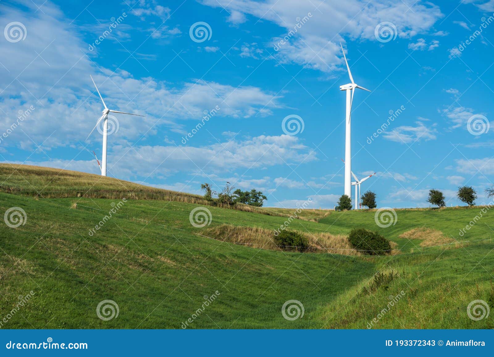 Wind farm in Germany stock image. Image of germany, electricity - 193372343