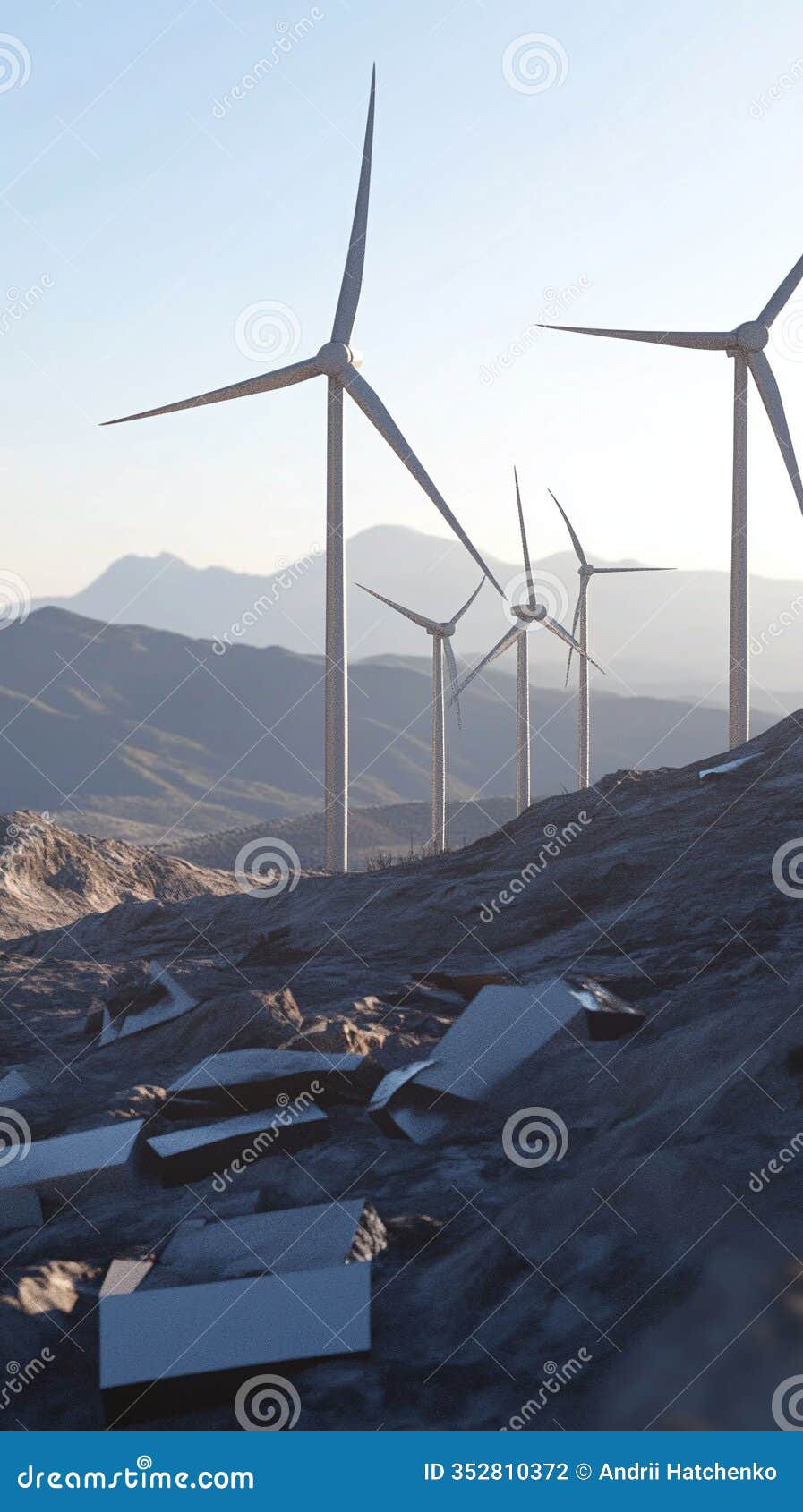 Wind Farm with Multiple Turbines Tilted and Damaged after an Unexpected ...
