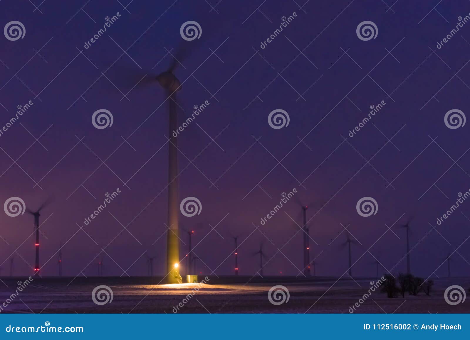 Wind farm in the night stock photo. Image of environmental - 112516002