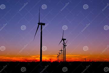 Wind Farm night sky stock photo. Image of alternative - 1894220