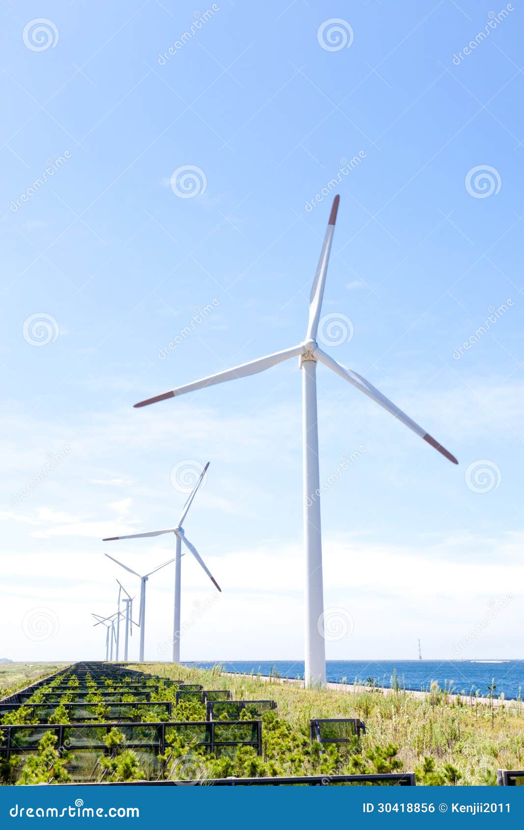 Wind farm stock photo. Image of color, efficiency, energy - 30418856