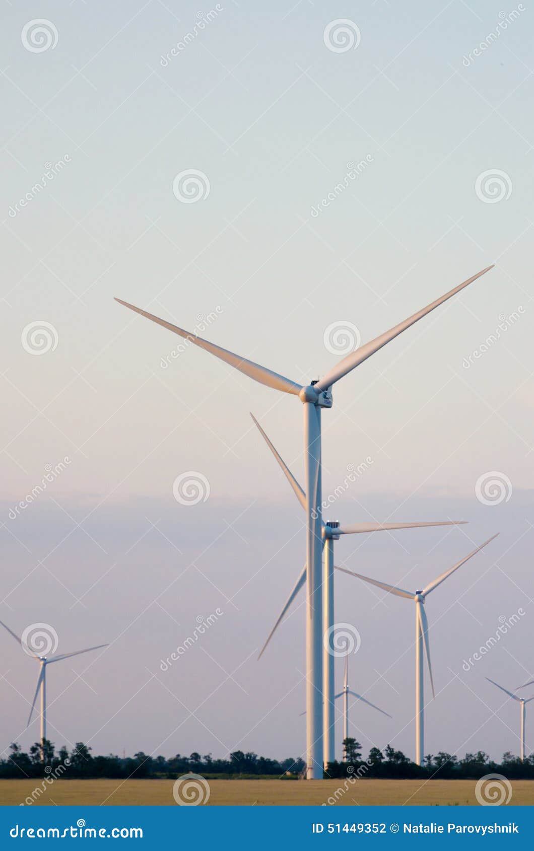 A Wind Farm in the Wide Spread Field Stock Photo - Image of nature ...