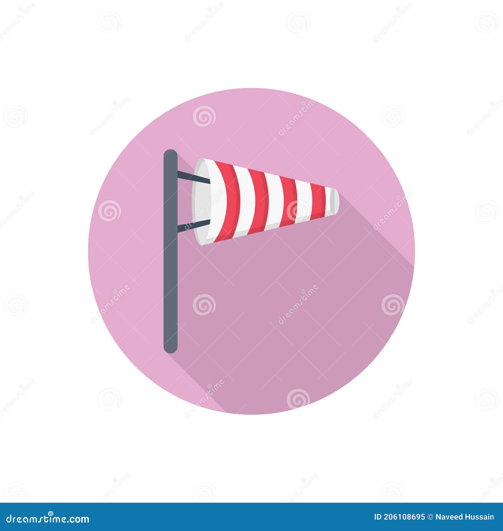 Wind flag stock vector. Illustration of climate, meteorology - 206108695