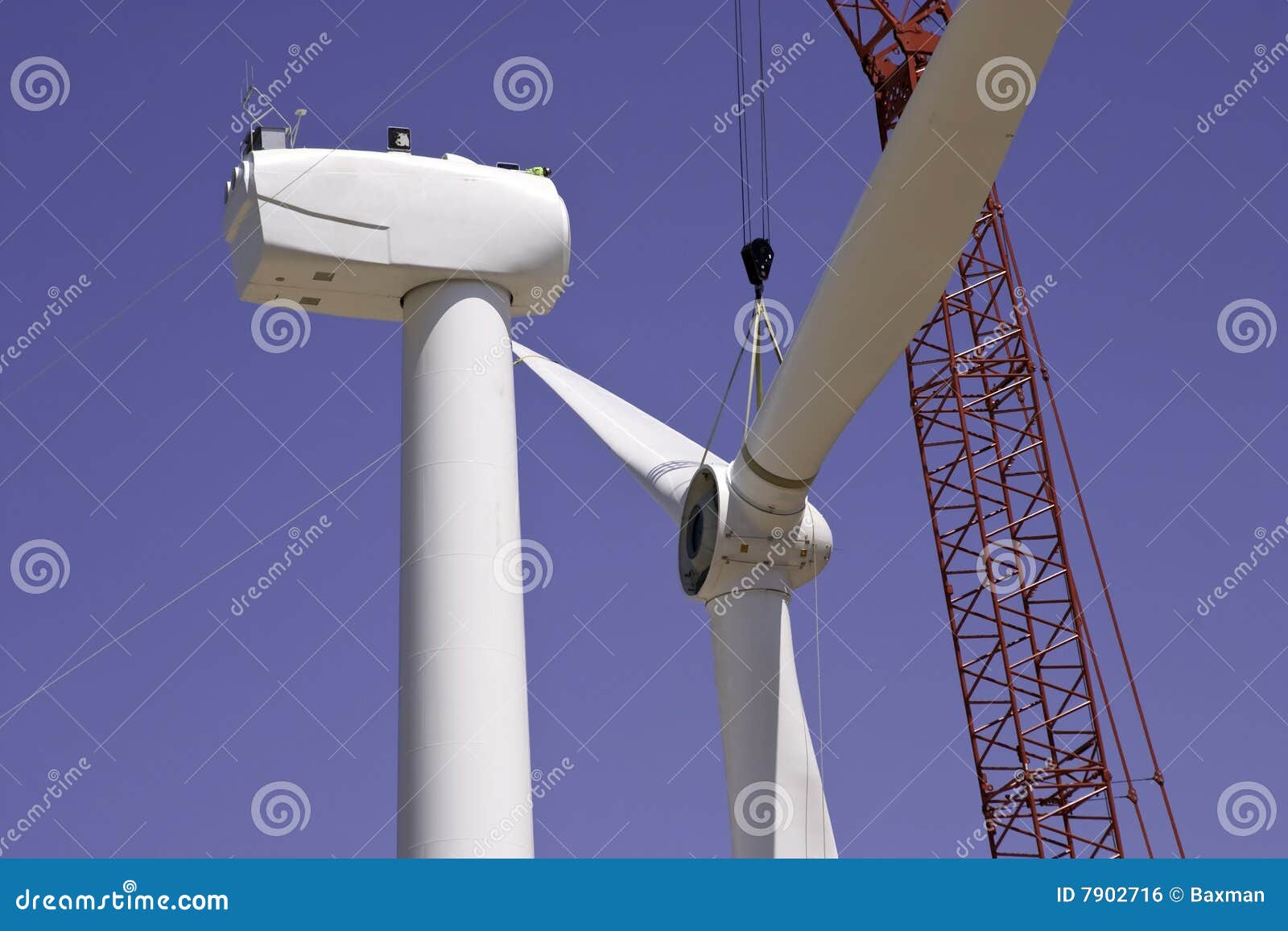 Wind Generator Construction Stock Photo - Image of construction, blade ...