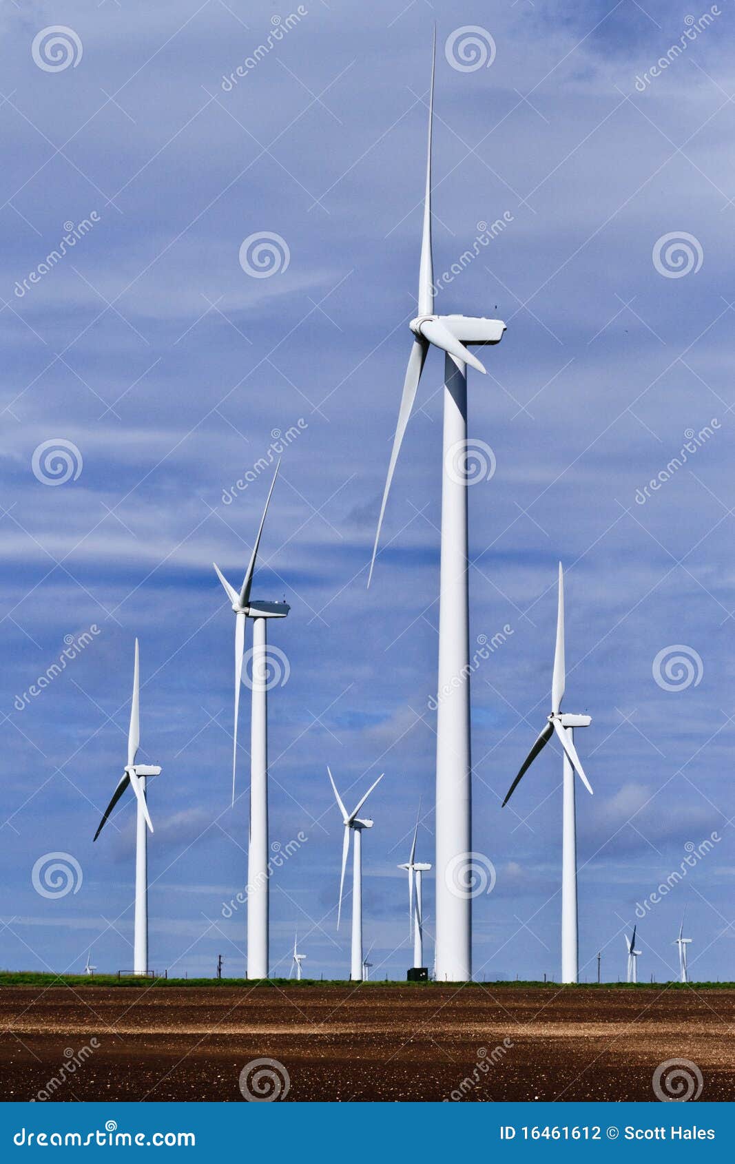 Wind Generator on Farm Land in Texas Stock Photo - Image of electricity ...