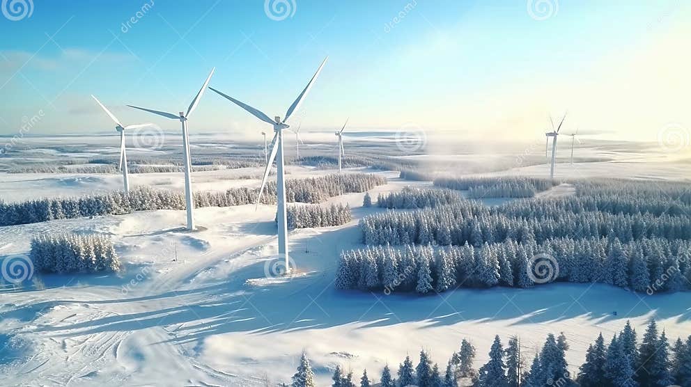 Wind Generator in the Field, Electrical Installation or Windmill for ...