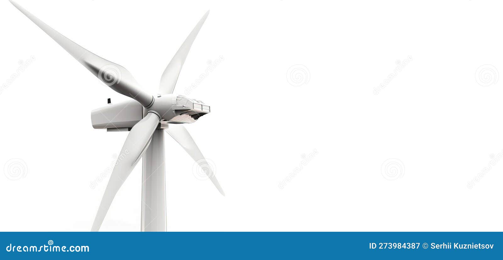 Wind Generator on a White Background, Isolate. AI Generated Stock ...