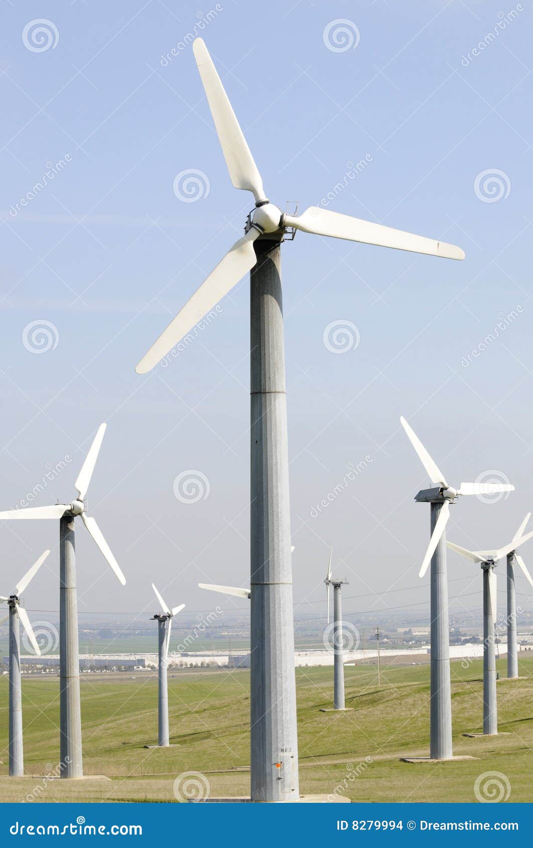 Wind generators farm stock photo. Image of rotate, energy - 8279994