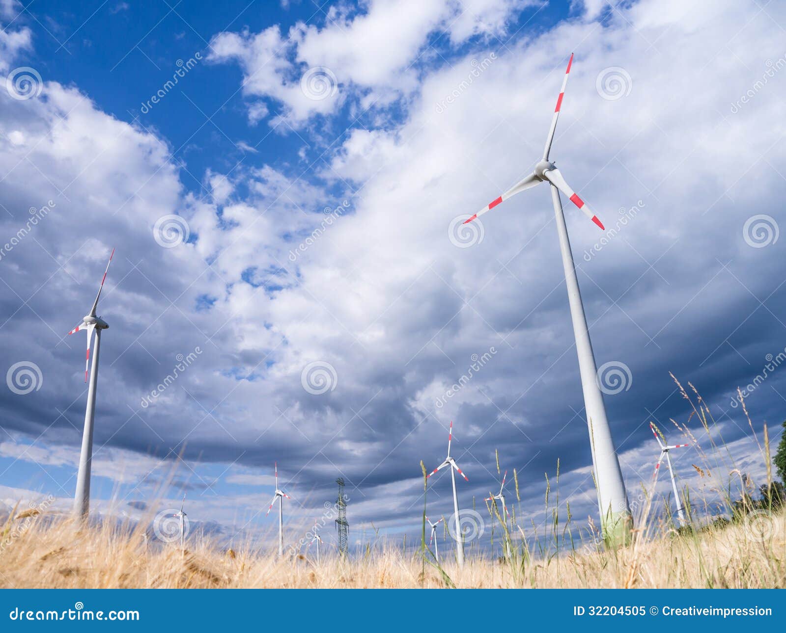 Wind generators stock image. Image of turbine, wind, protection - 32204505