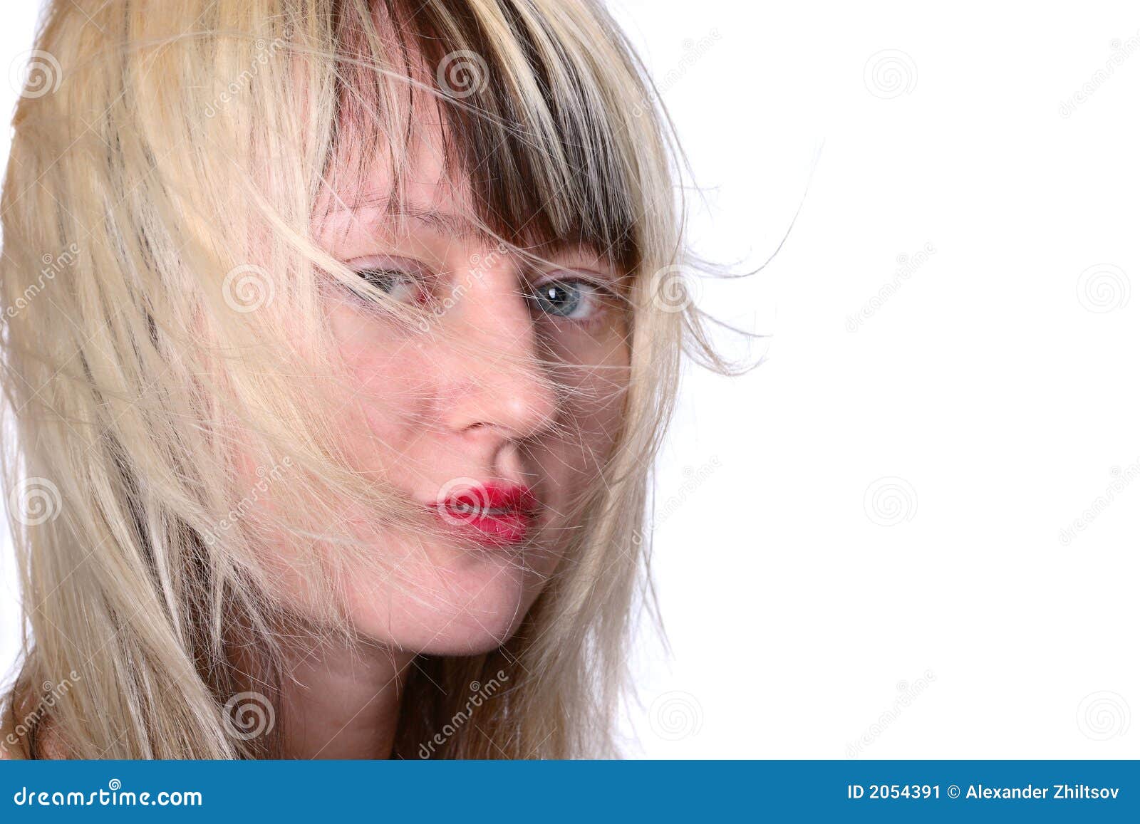 Wind girl stock image. Image of facial, people, face, beauty - 2054391