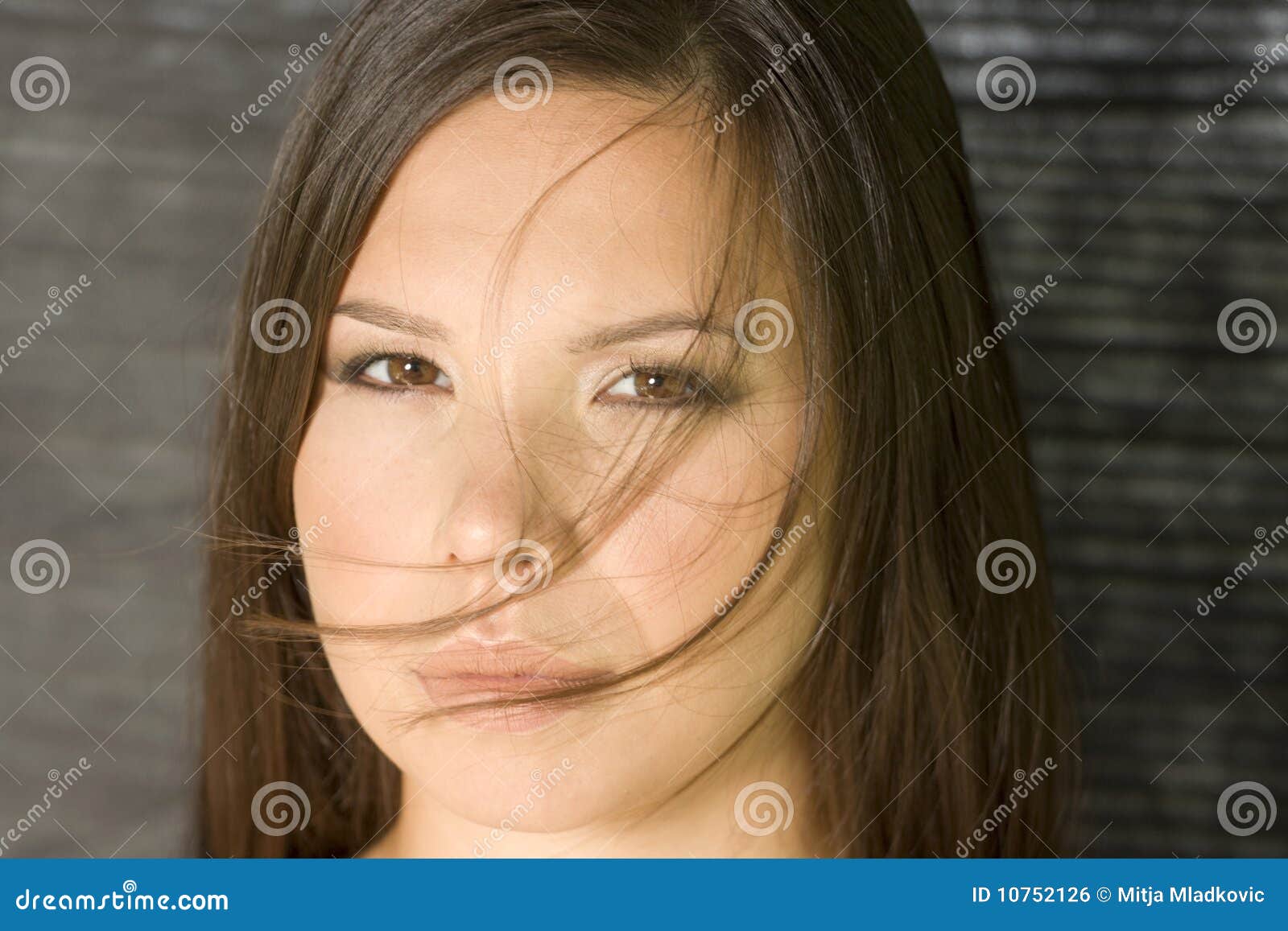 Wind in the hair stock photo. Image of close, hair, beauty - 10752126