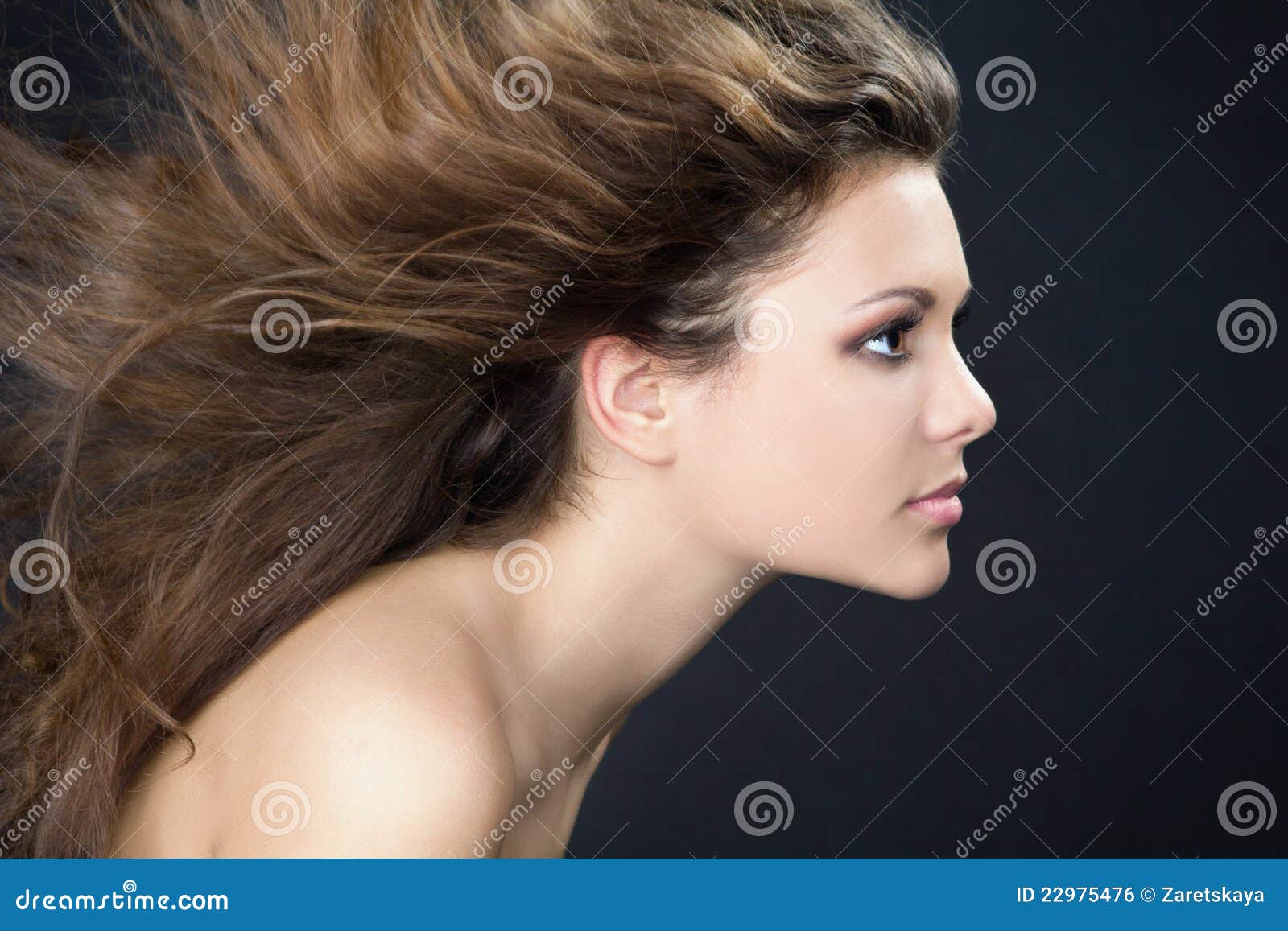 Wind in the hair stock photo. Image of wild, woman, natural - 22975476