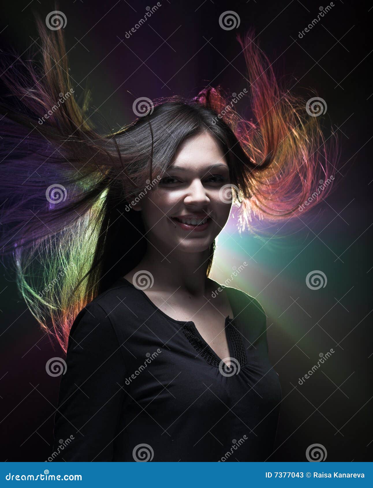 Wind in hair stock image. Image of dancing, looking, adult - 7377043