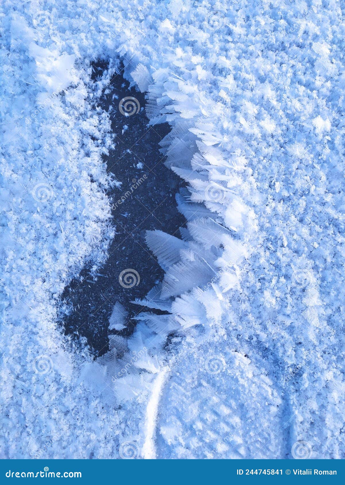 Wind and ice pattern stock image. Image of winter, blue - 244745841