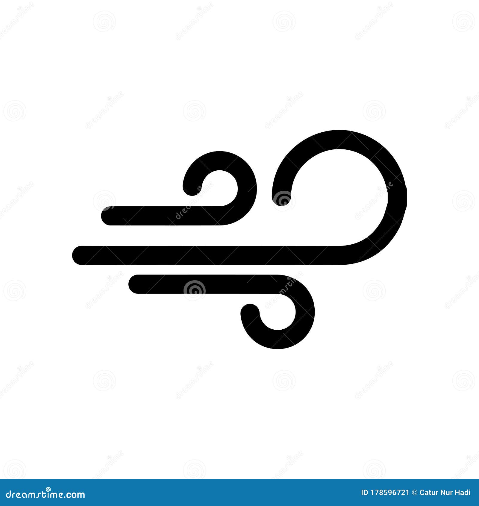 Wind Icon Flat Vector Template Design Trendy Stock Vector ...