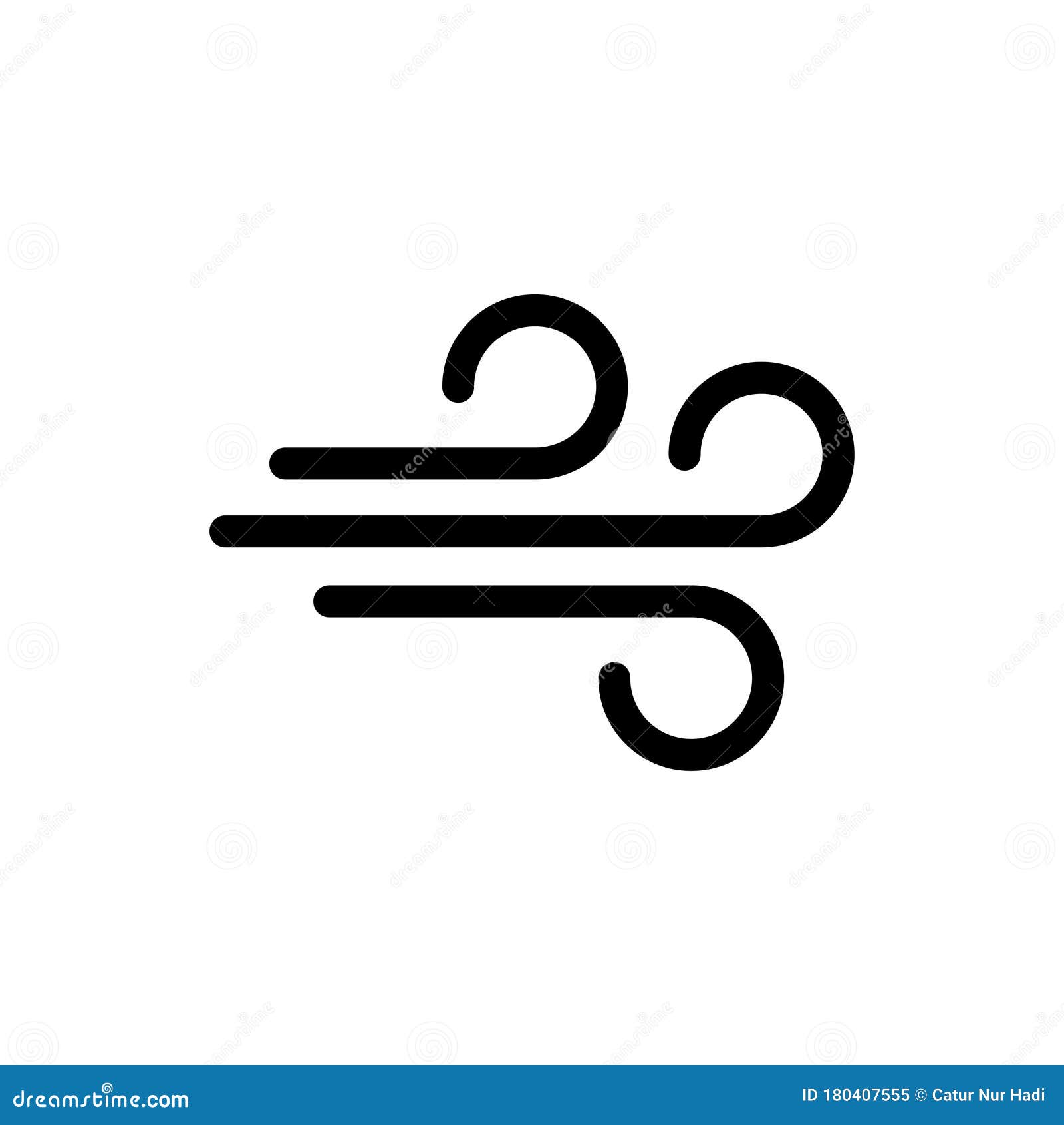 Wind Icon Flat Vector Template Design Trendy Stock Vector ...