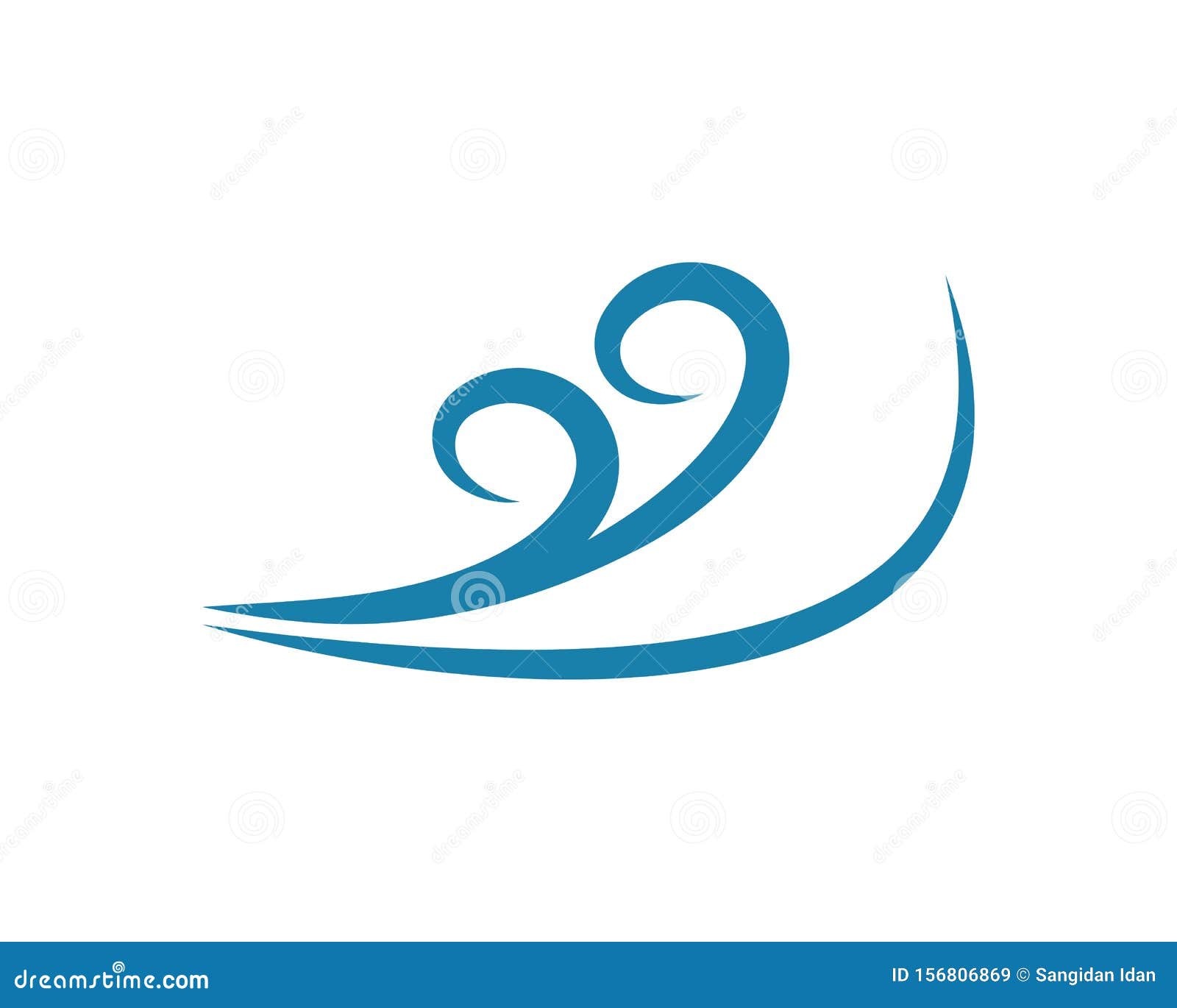 Wind Icon Logo Vector Illustration Stock Vector - Illustration of shape ...
