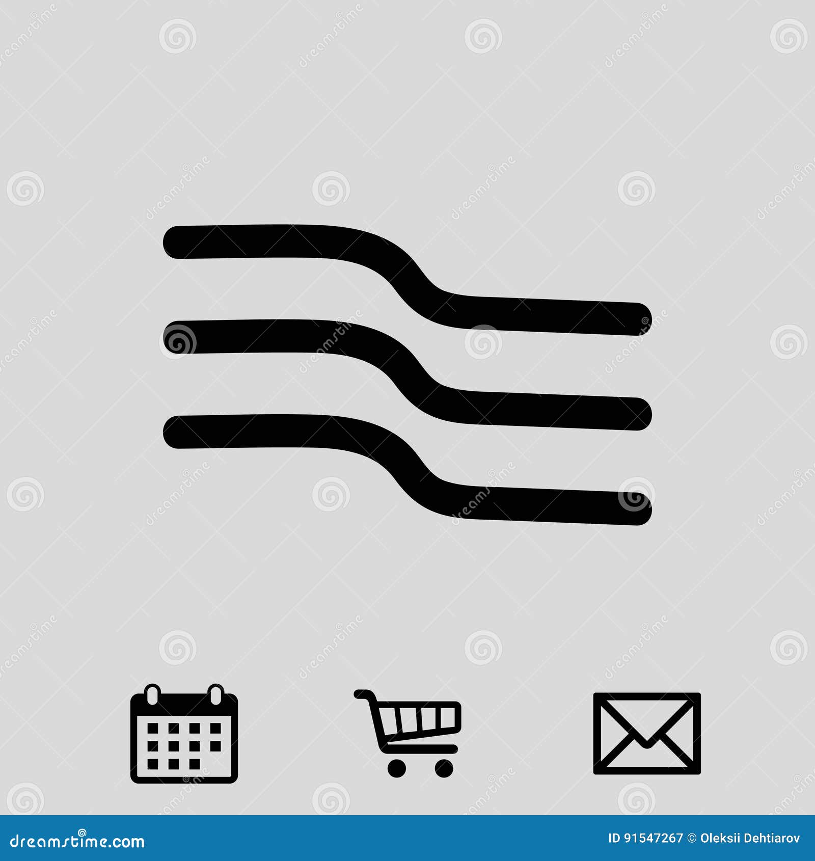 Wind Icon Stock Vector Illustration Flat Design Stock Vector ...