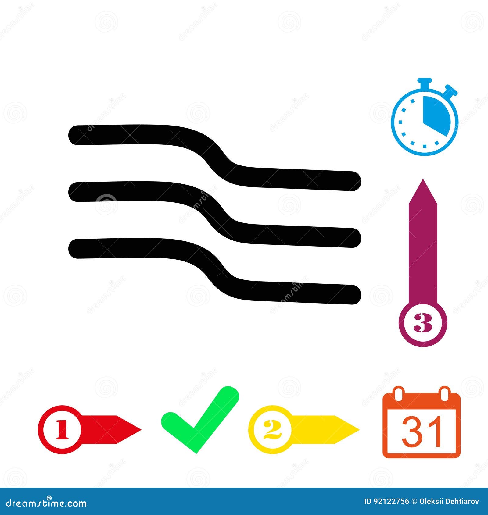 Wind Icon Stock Vector Illustration Flat Design Stock Vector ...