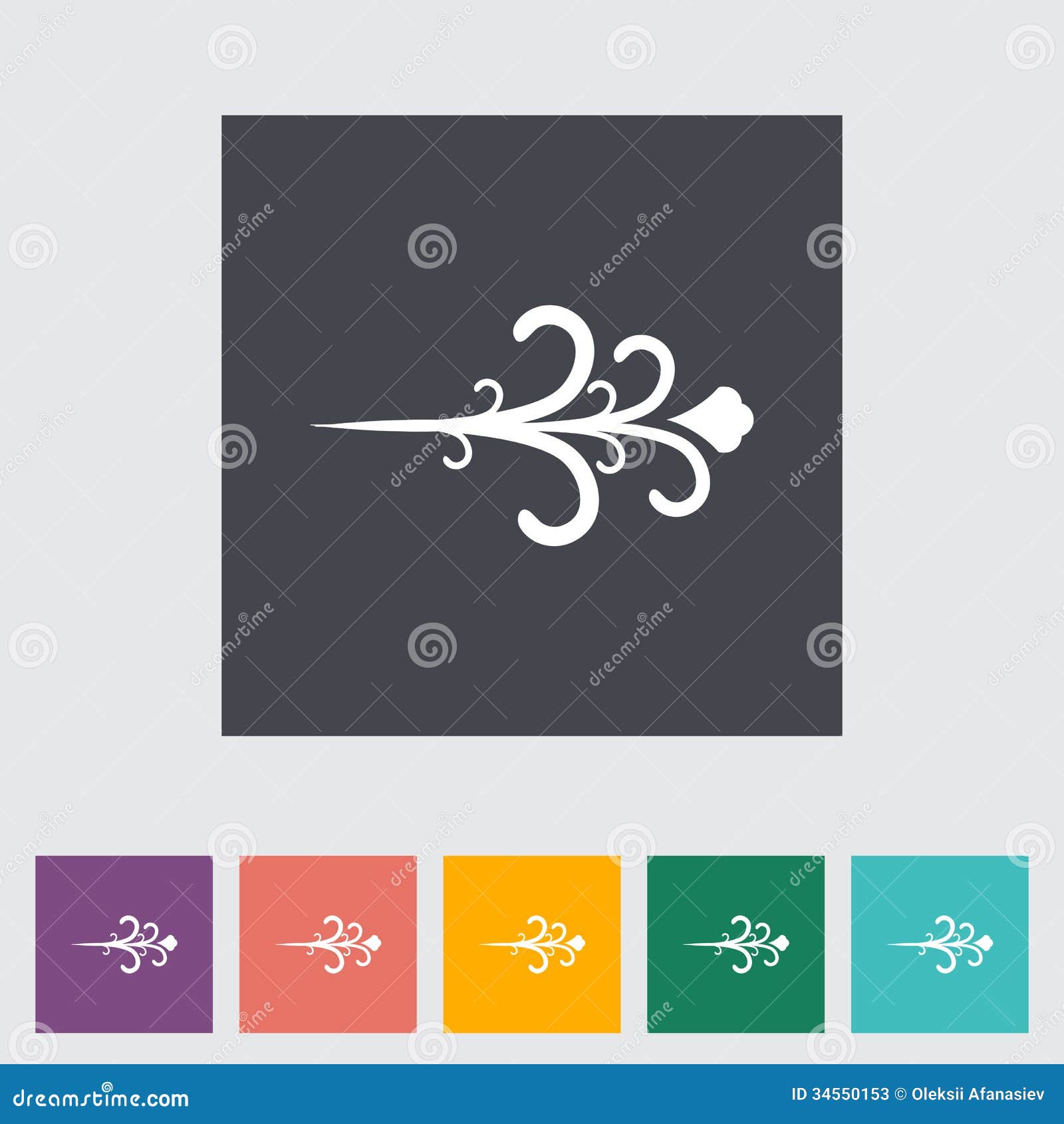 Wind icon. stock vector. Illustration of sign, painting - 34550153