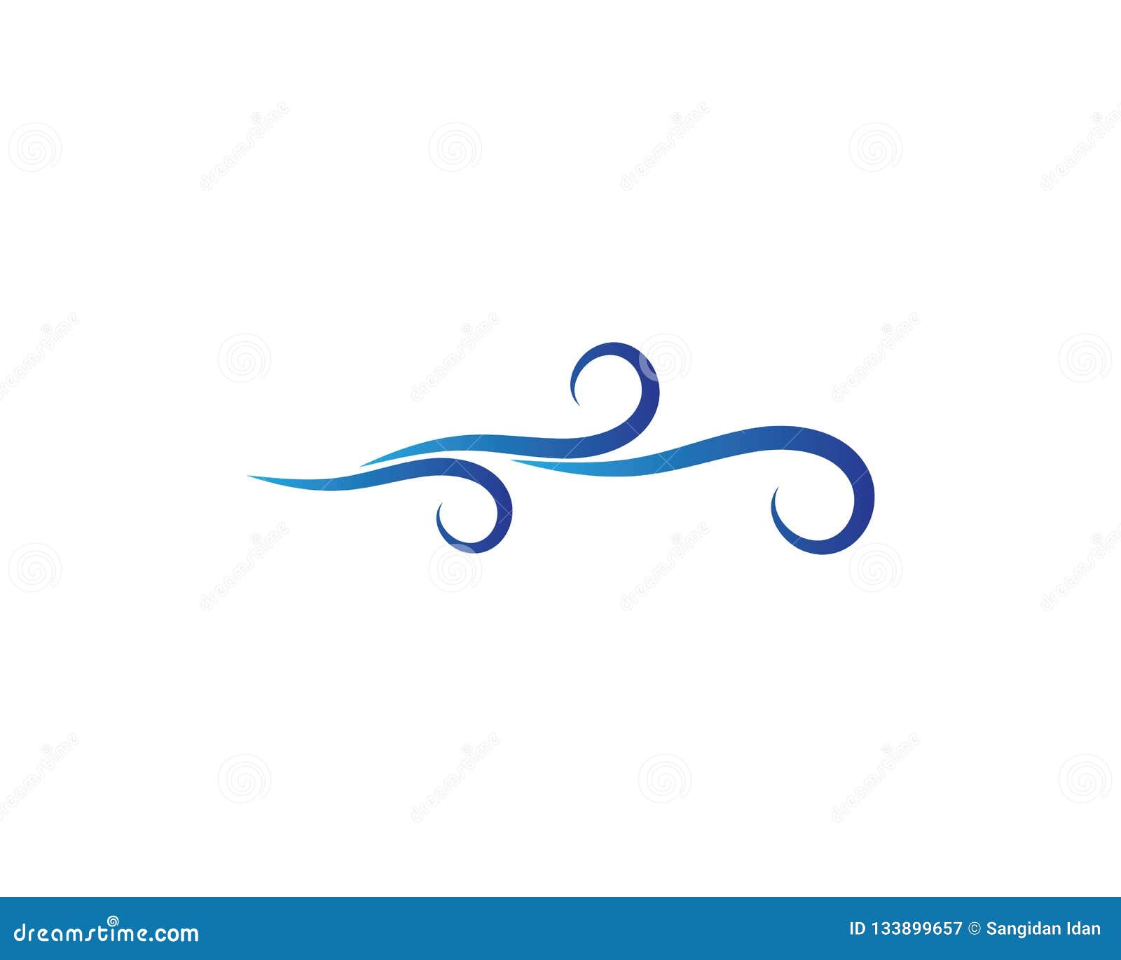 Wind icon vector template stock vector. Illustration of weather - 133899657