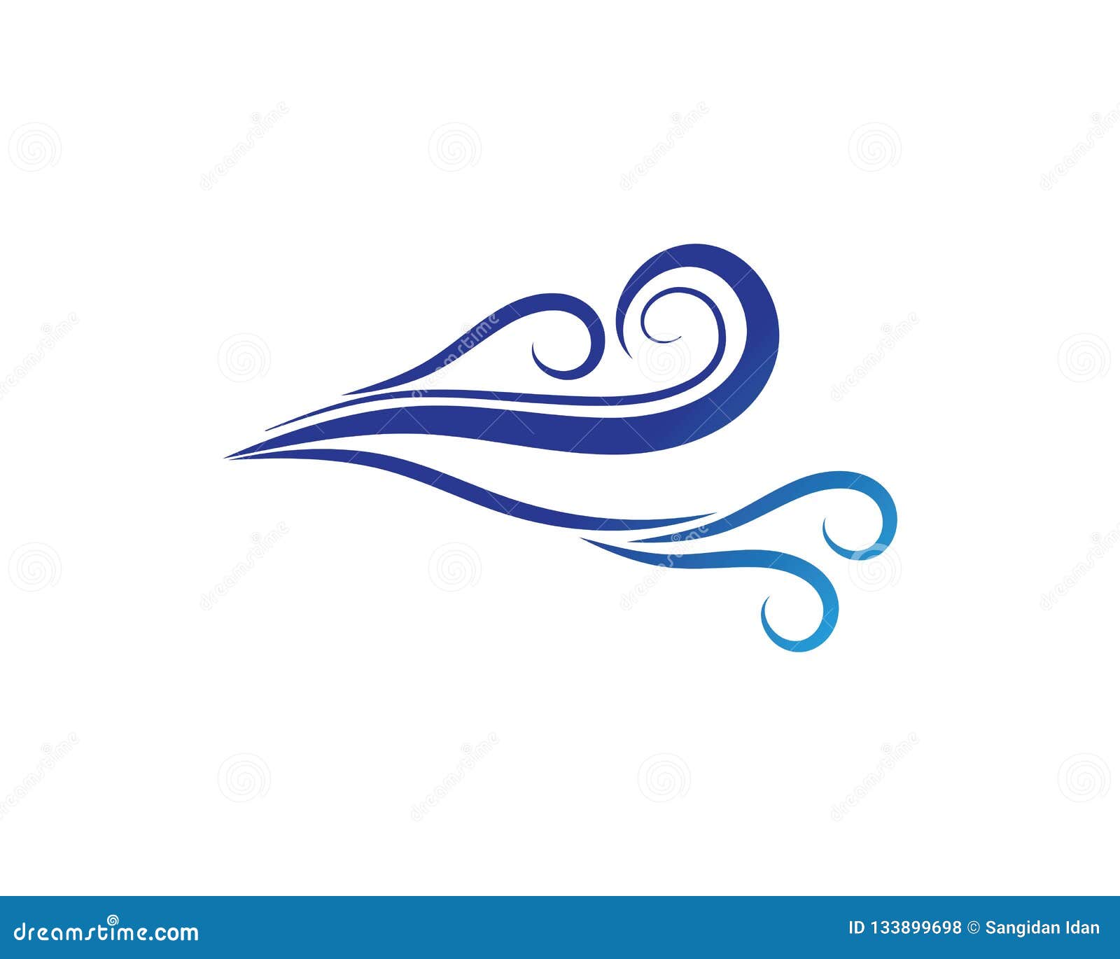 Wind icon vector template stock vector. Illustration of motion - 133899698
