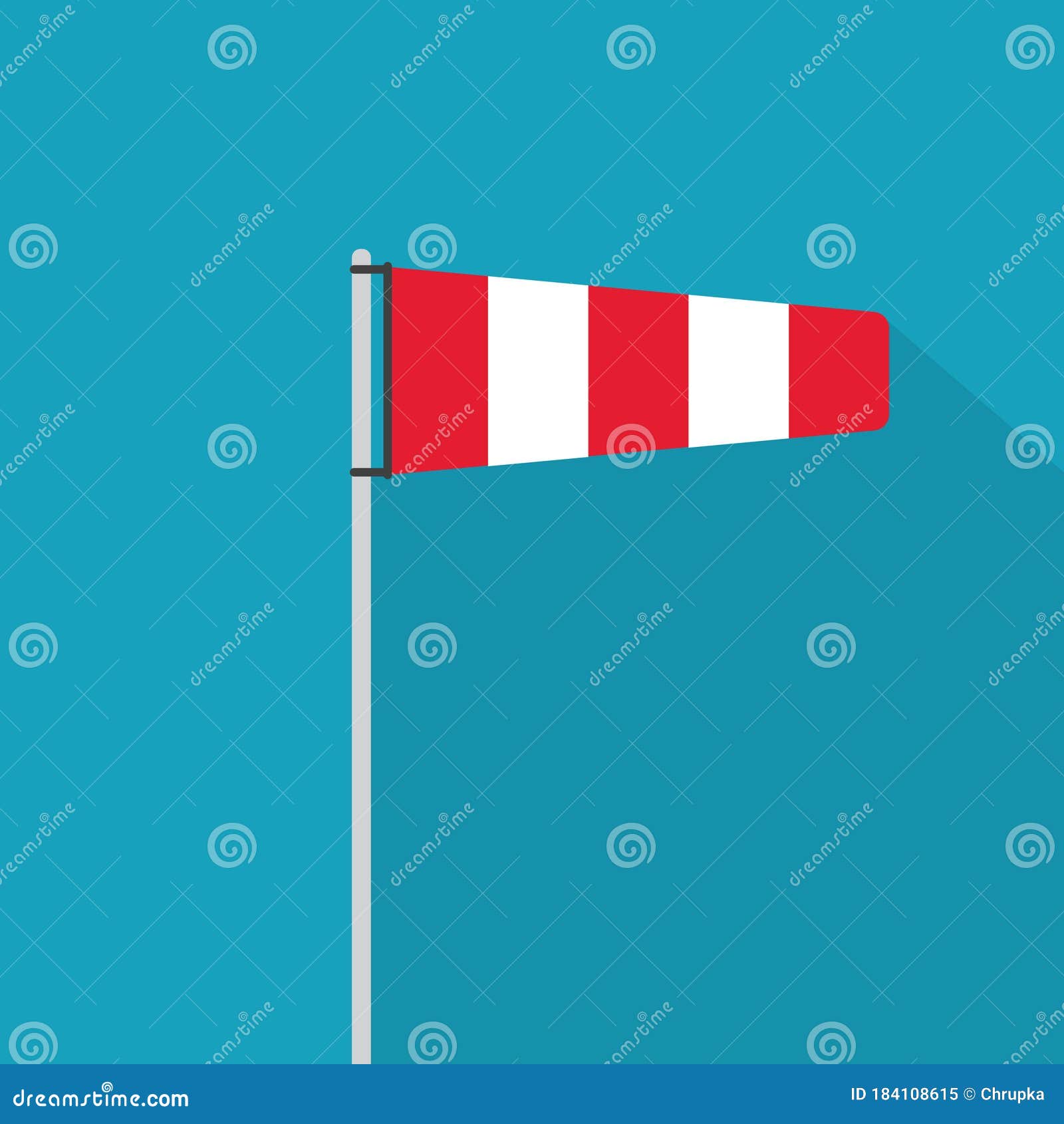 Wind indicator icon stock vector. Illustration of safety - 184108615