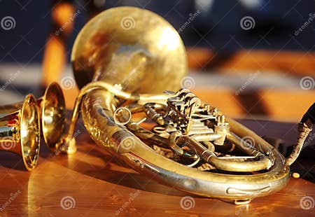 Wind instrument stock photo. Image of brass, play, blowing - 40273274