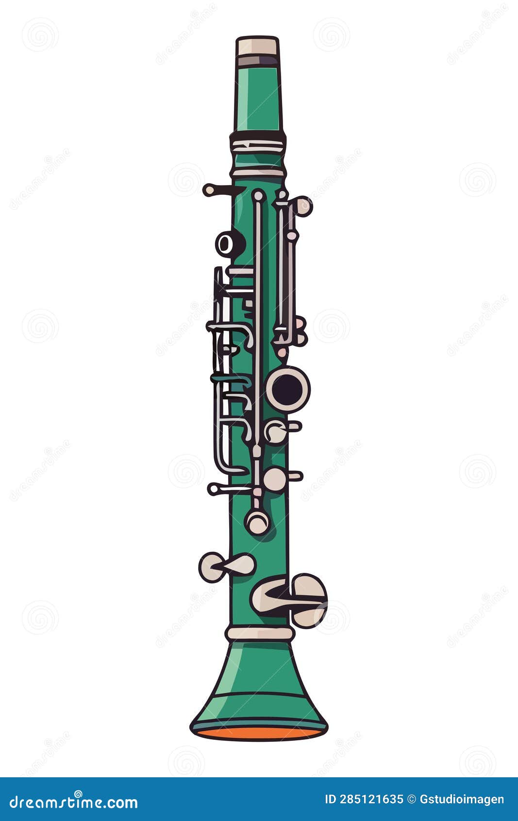 Wind Instruments in Classical Style Stock Vector - Illustration of ...