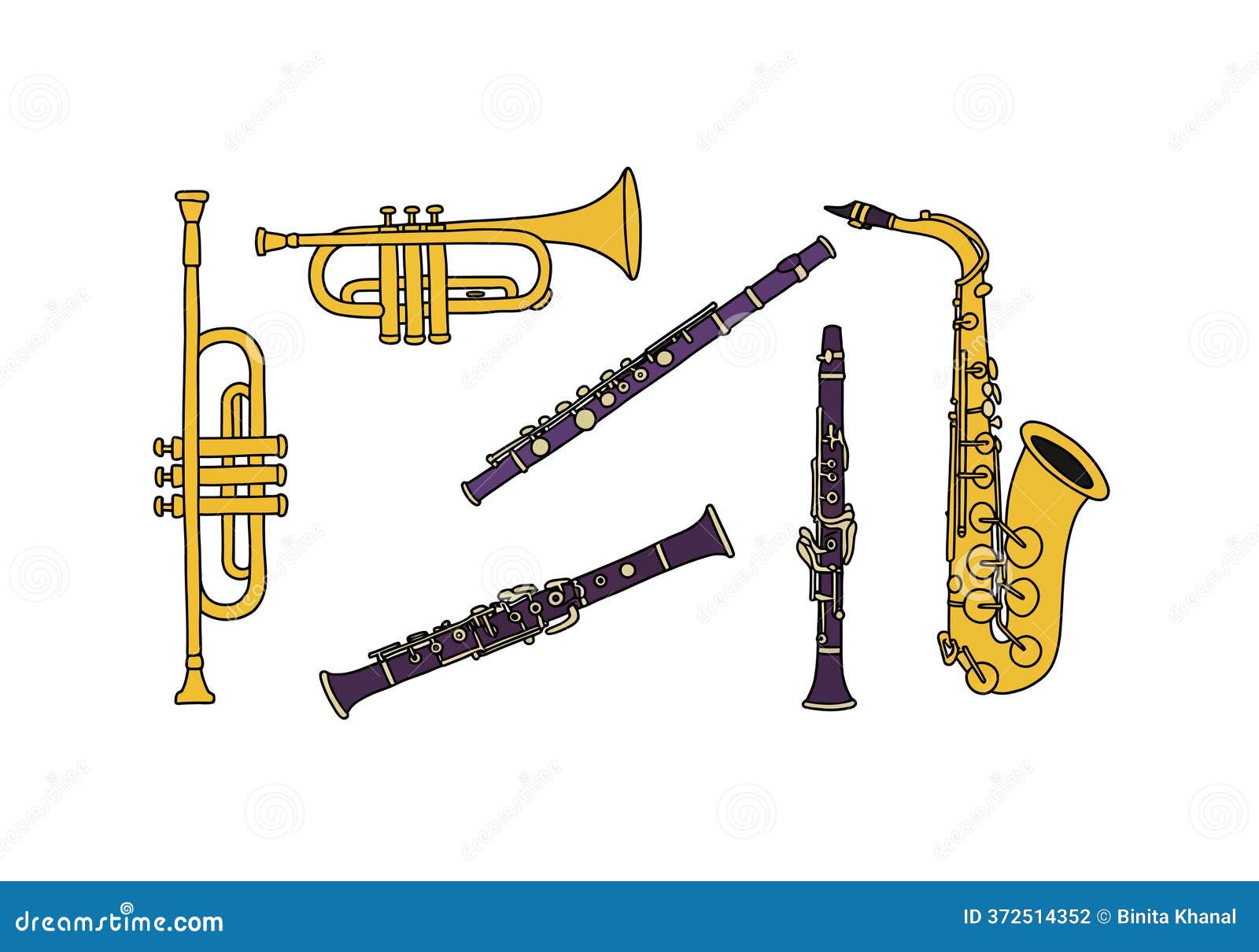 Woodwind Instruments Clipart
