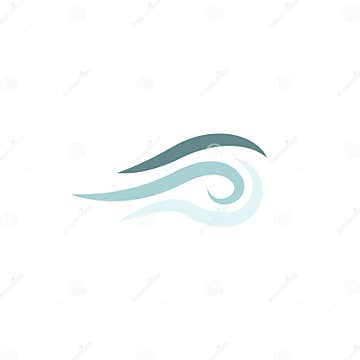 Wind Isolated on White Background Vector Icon. Light Gust of Wind ...