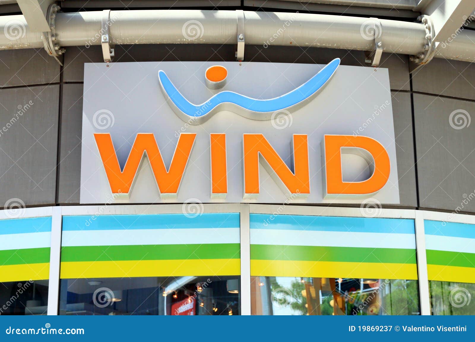 Wind Logo editorial photography. Image of orange, provider - 19869237