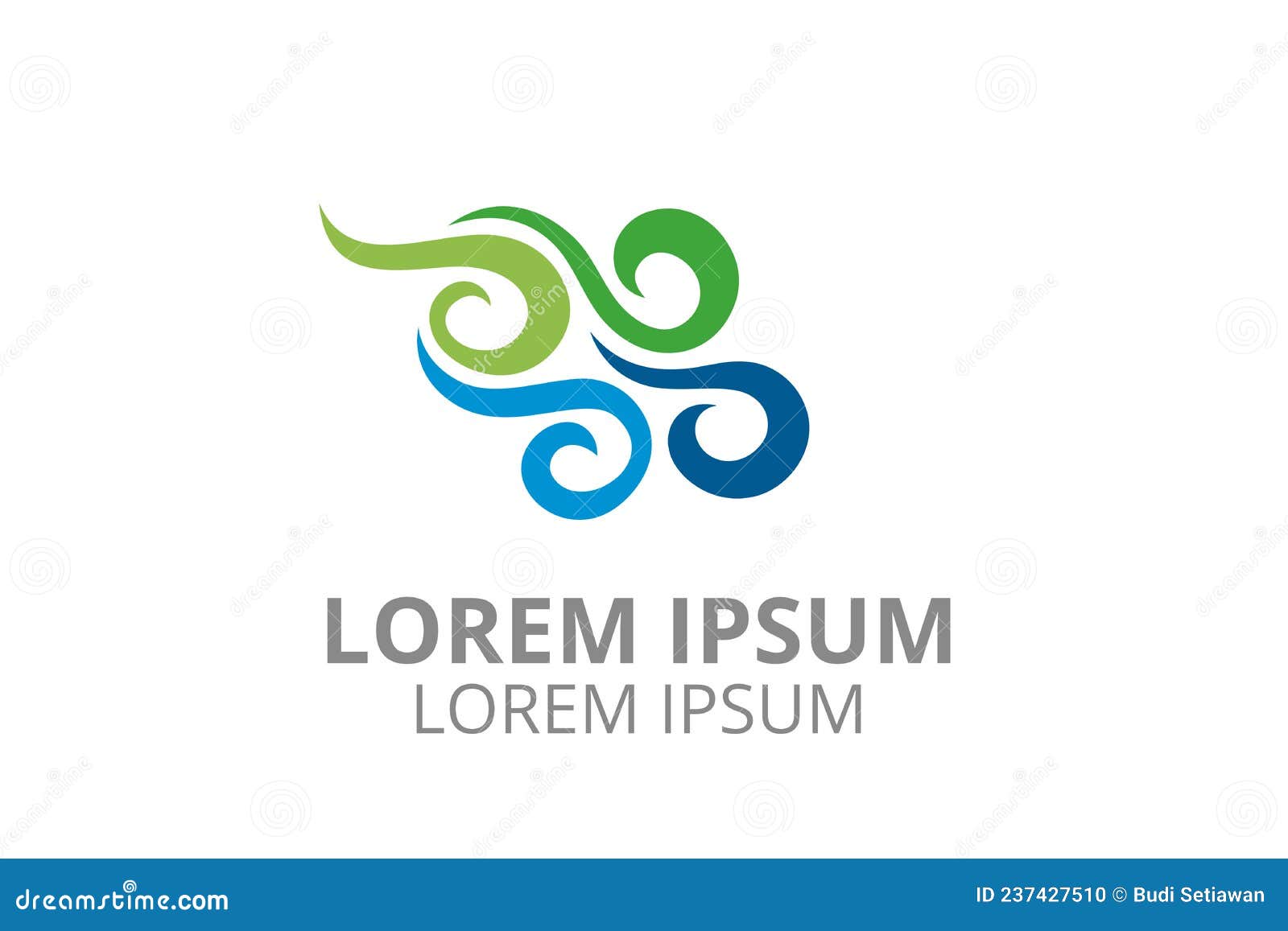 Wind logo stock vector. Illustration of modern, logo - 237427510