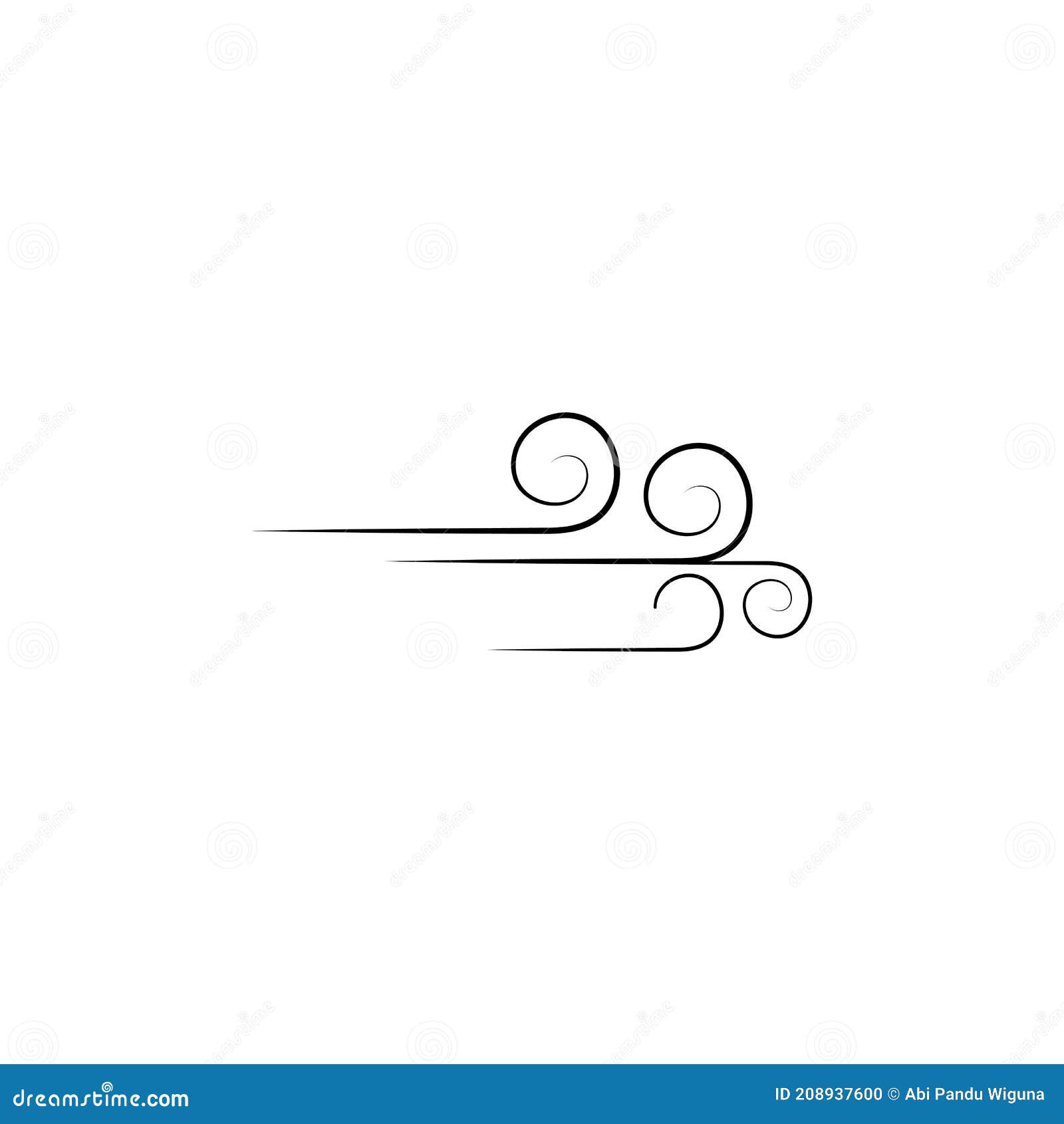 Wind Vector and Logo Template Stock Illustration - Illustration of blue ...