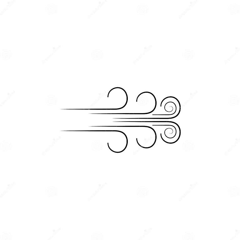 Wind Vector and Logo Template Stock Illustration - Illustration of ...