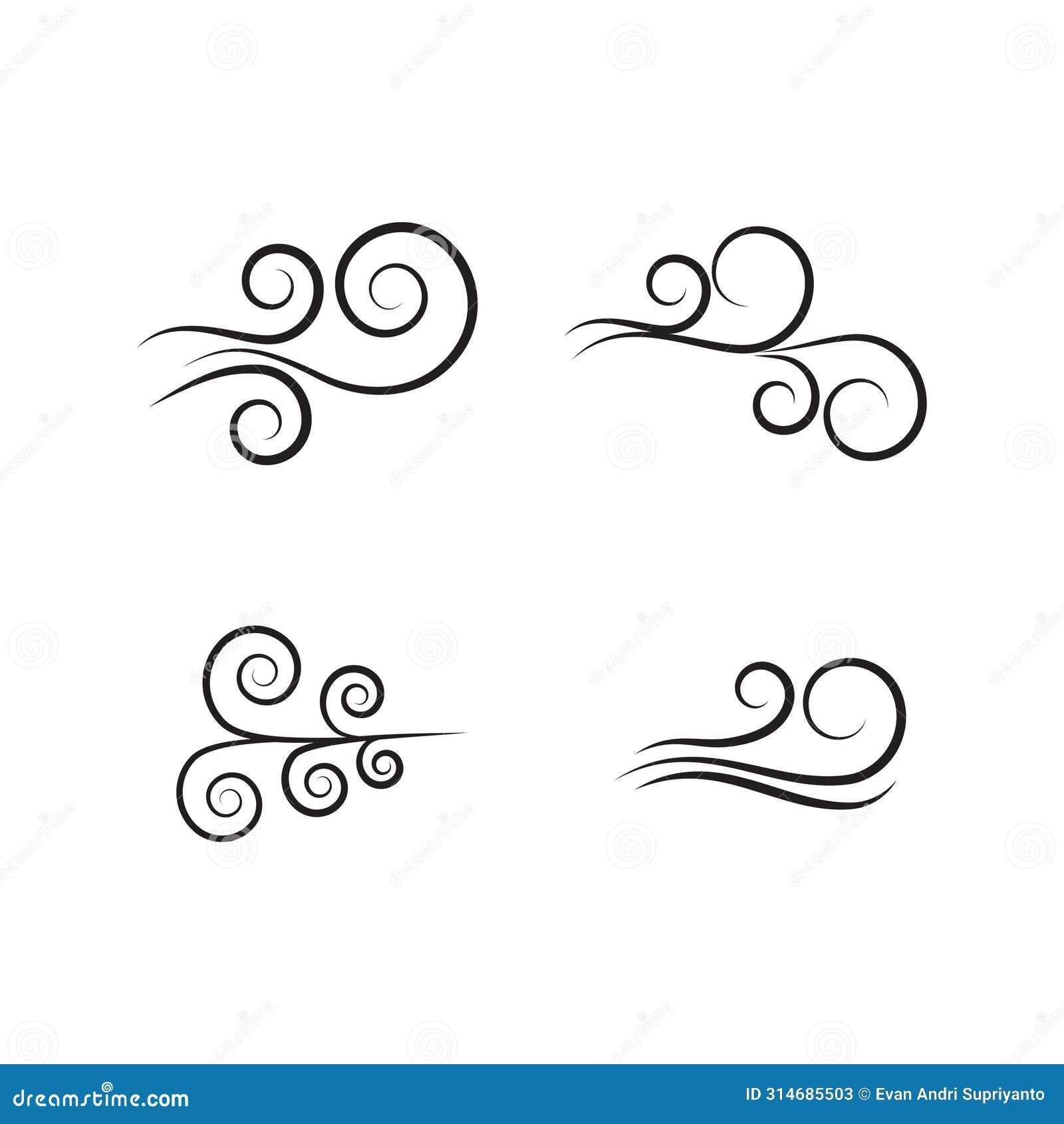 Wind Logo Vector Symbol Design Stock Vector - Illustration of speed ...
