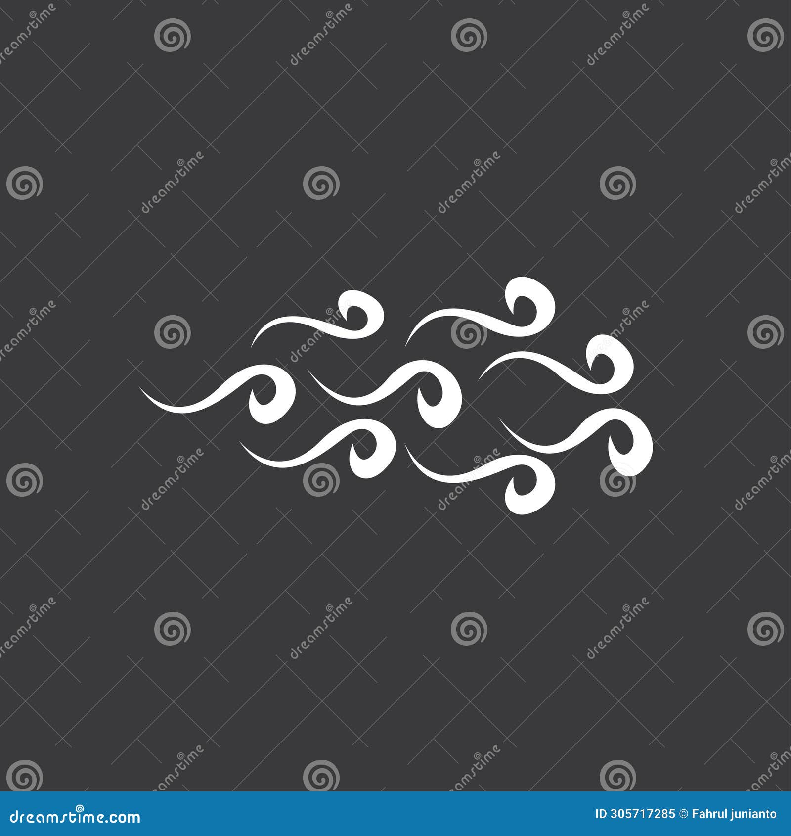Wind Logo Vector Template Illustration Stock Illustration ...