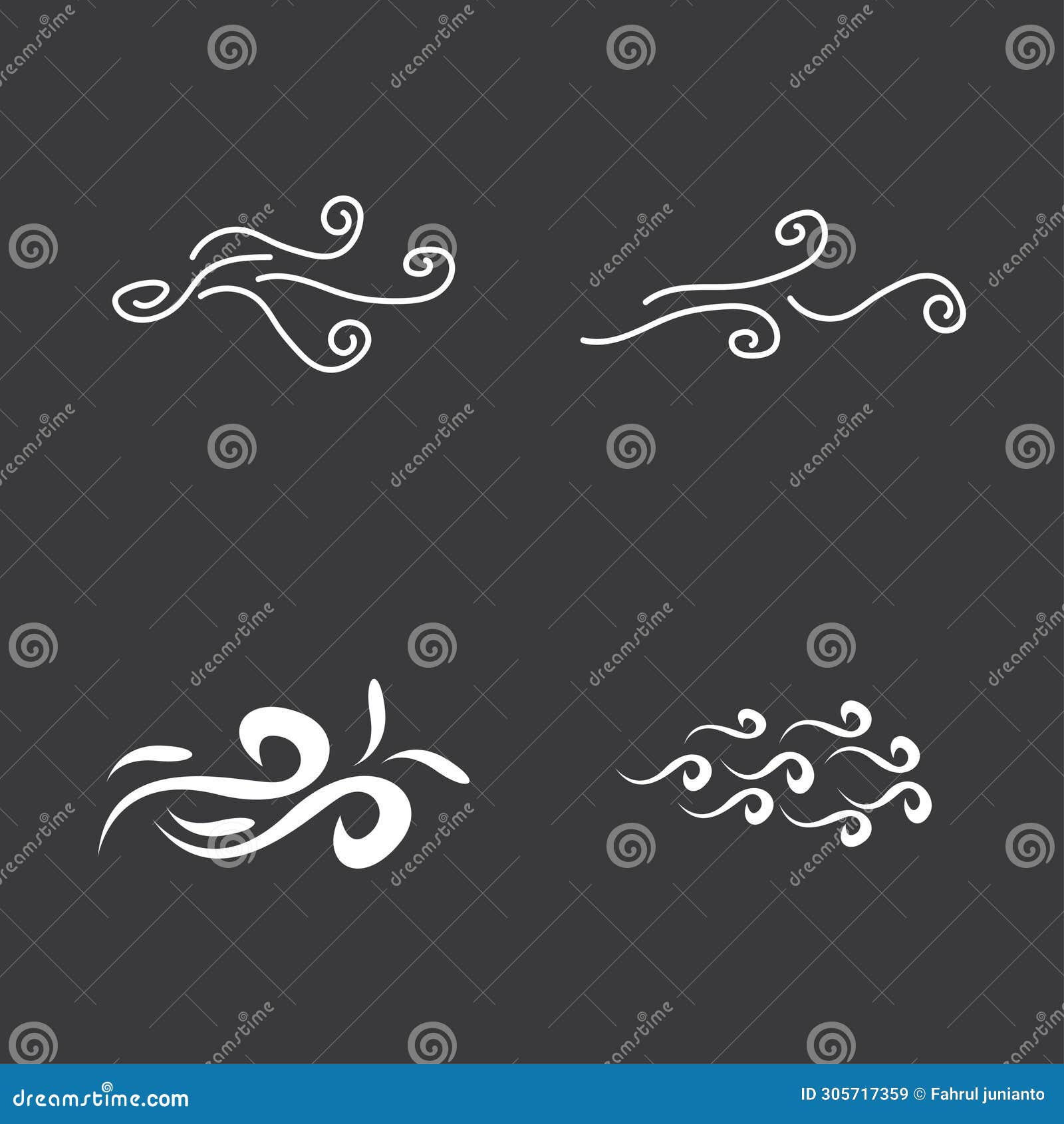 Wind Logo Vector Template Illustration Stock Illustration ...