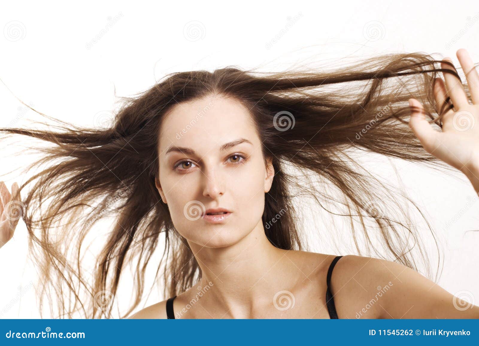 Wind in the long hair stock photo. Image of adult, elegance - 11545262