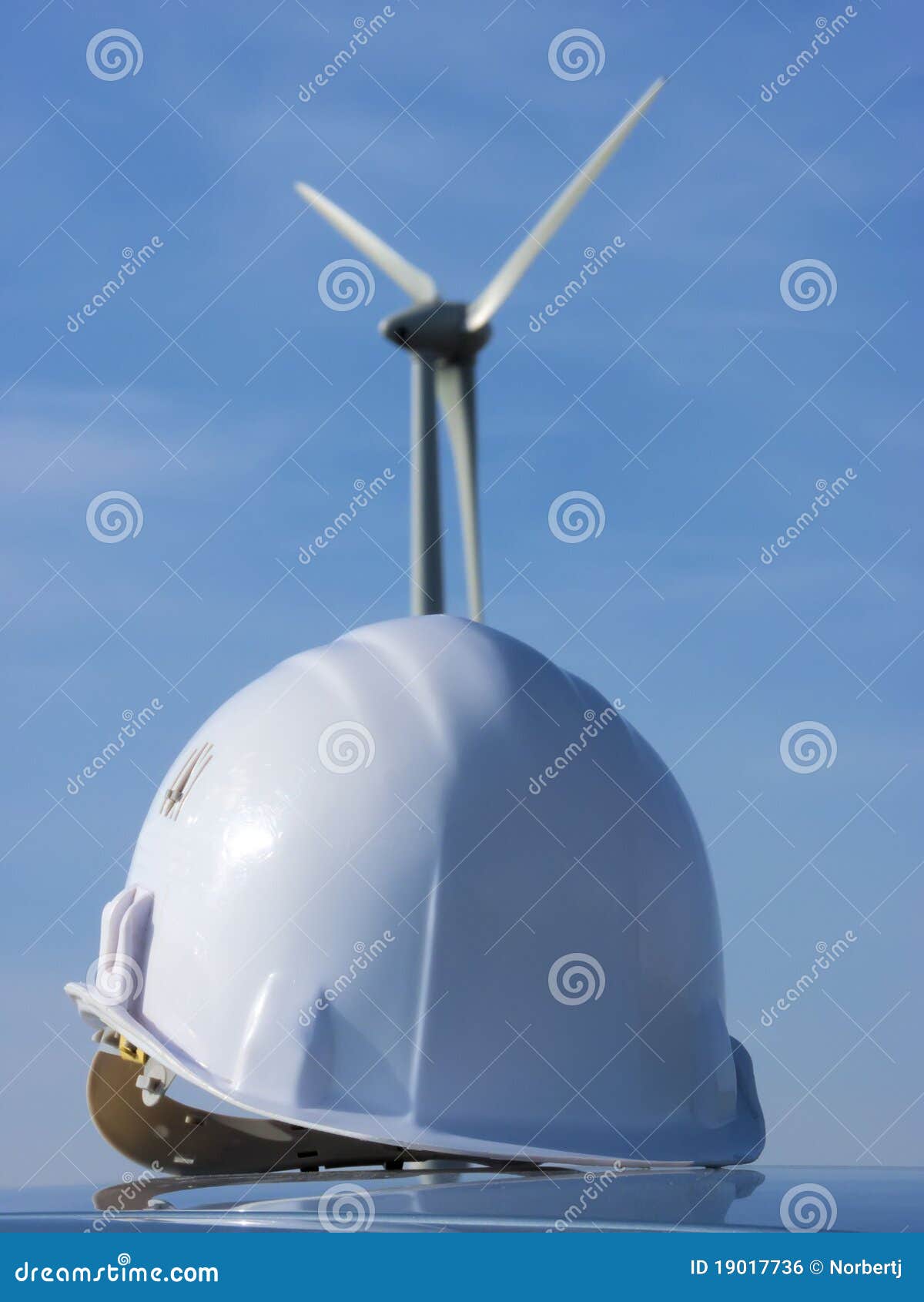Wind mil and helmet stock photo. Image of construction - 19017736