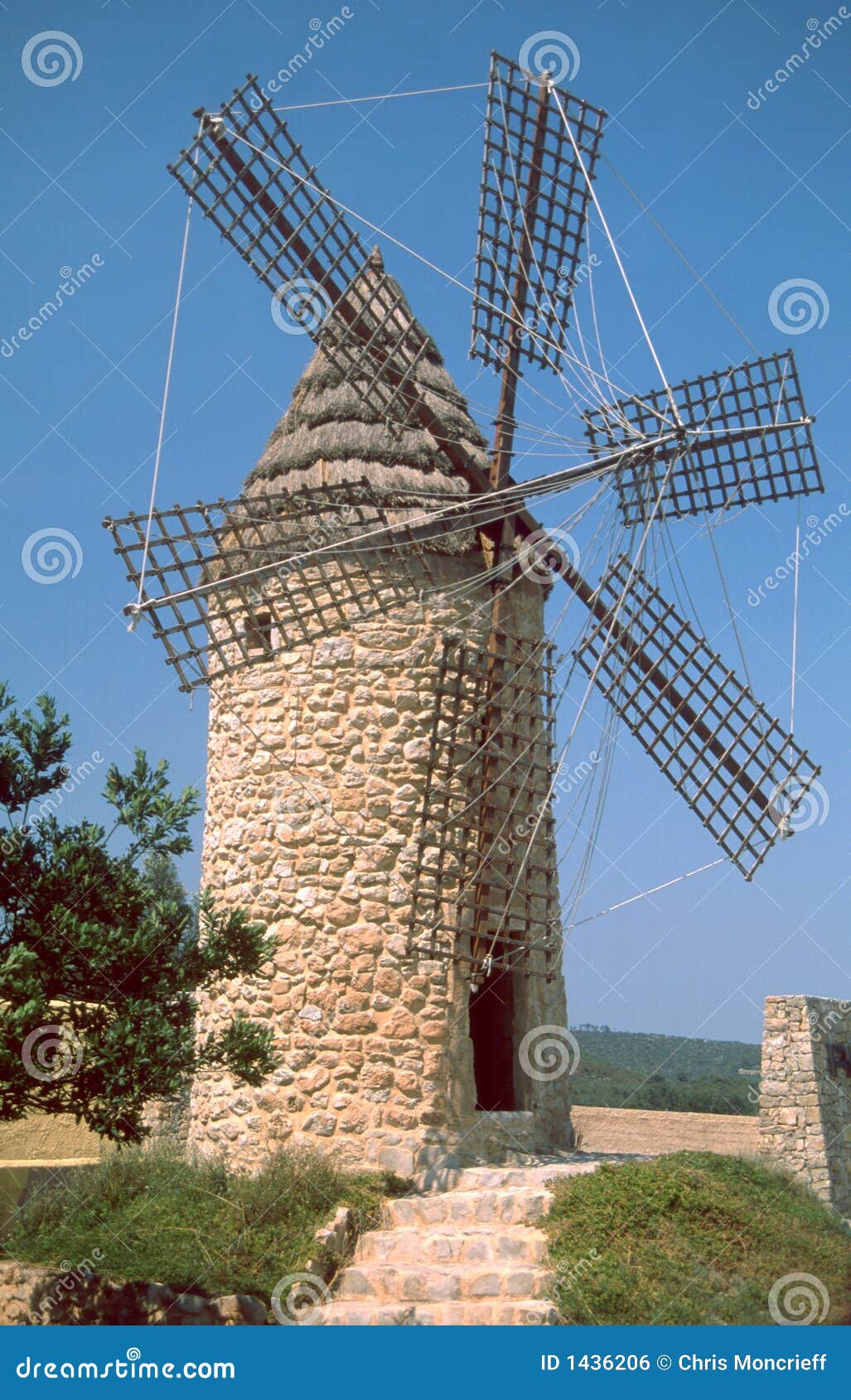 Wind Mill stock photo. Image of sail, winds, power, landmarks - 1436206