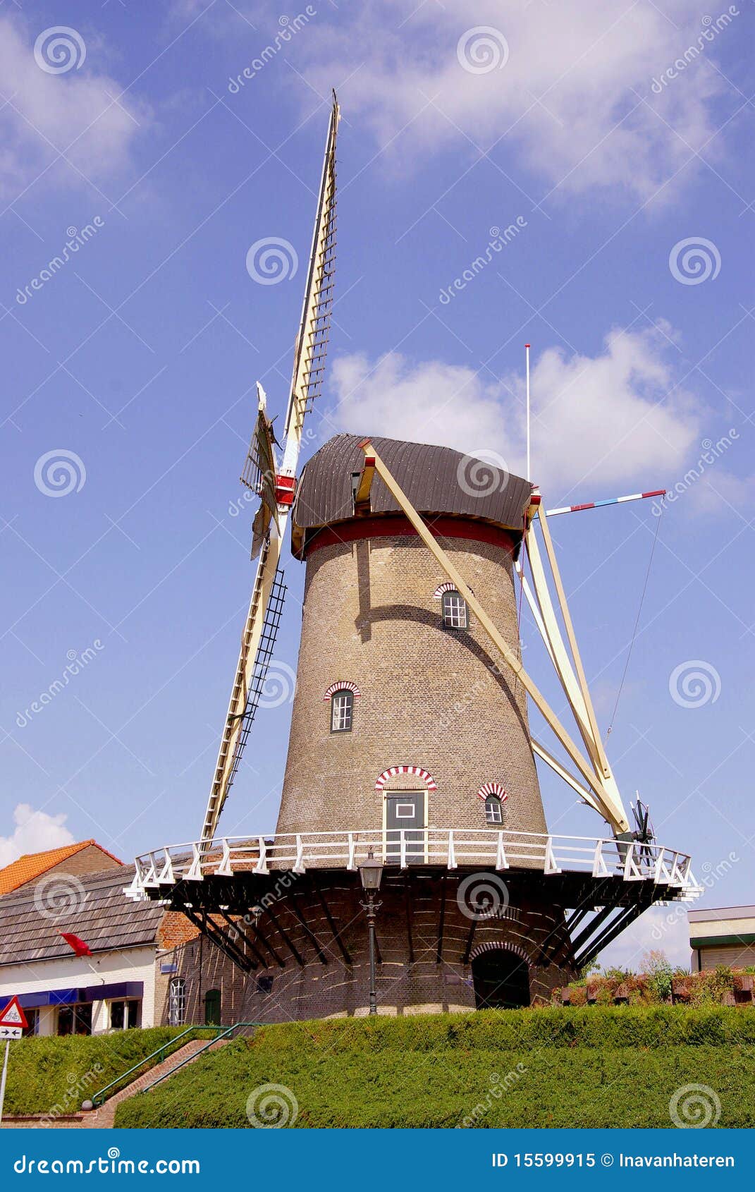 A wind mill stock image. Image of building, protector - 15599915